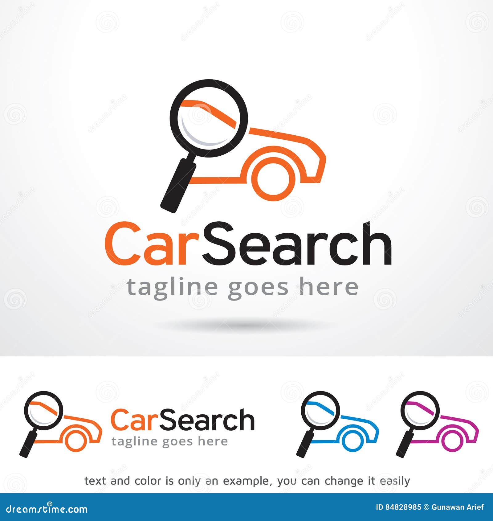 Car Search Logo Template Design Vector Stock Vector - Illustration of ...
