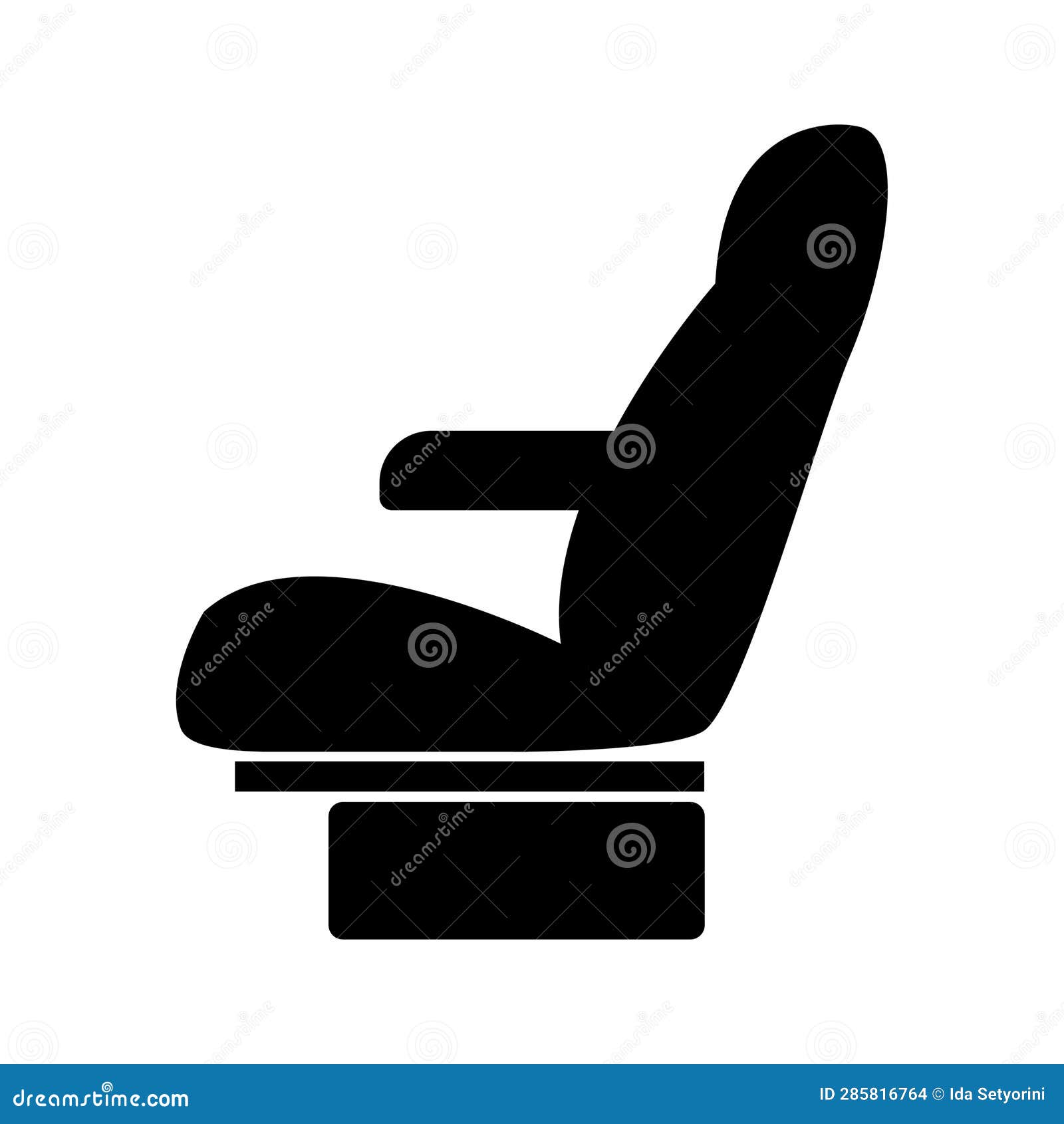 Car seat icon vector stock vector. Illustration of engine - 285816764