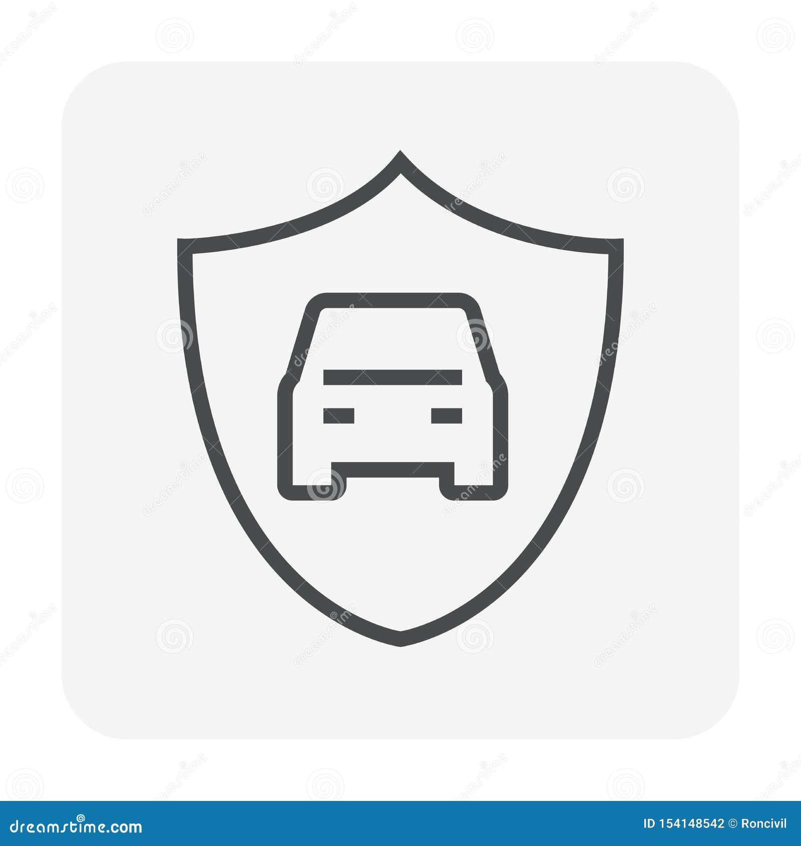 Car security icon stock vector. Illustration of electronic - 154148542