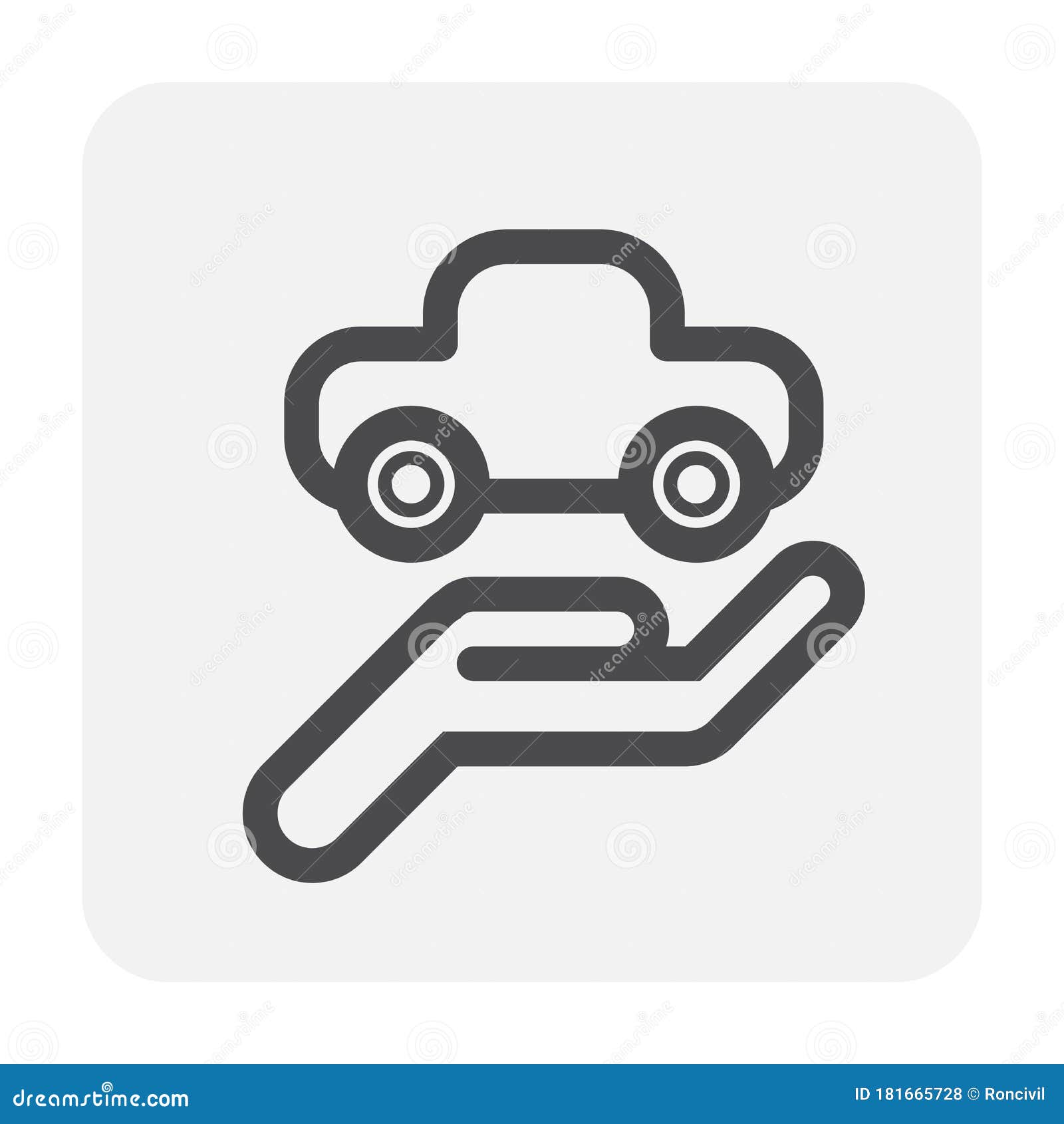Car security icon stock vector. Illustration of concept - 181665728