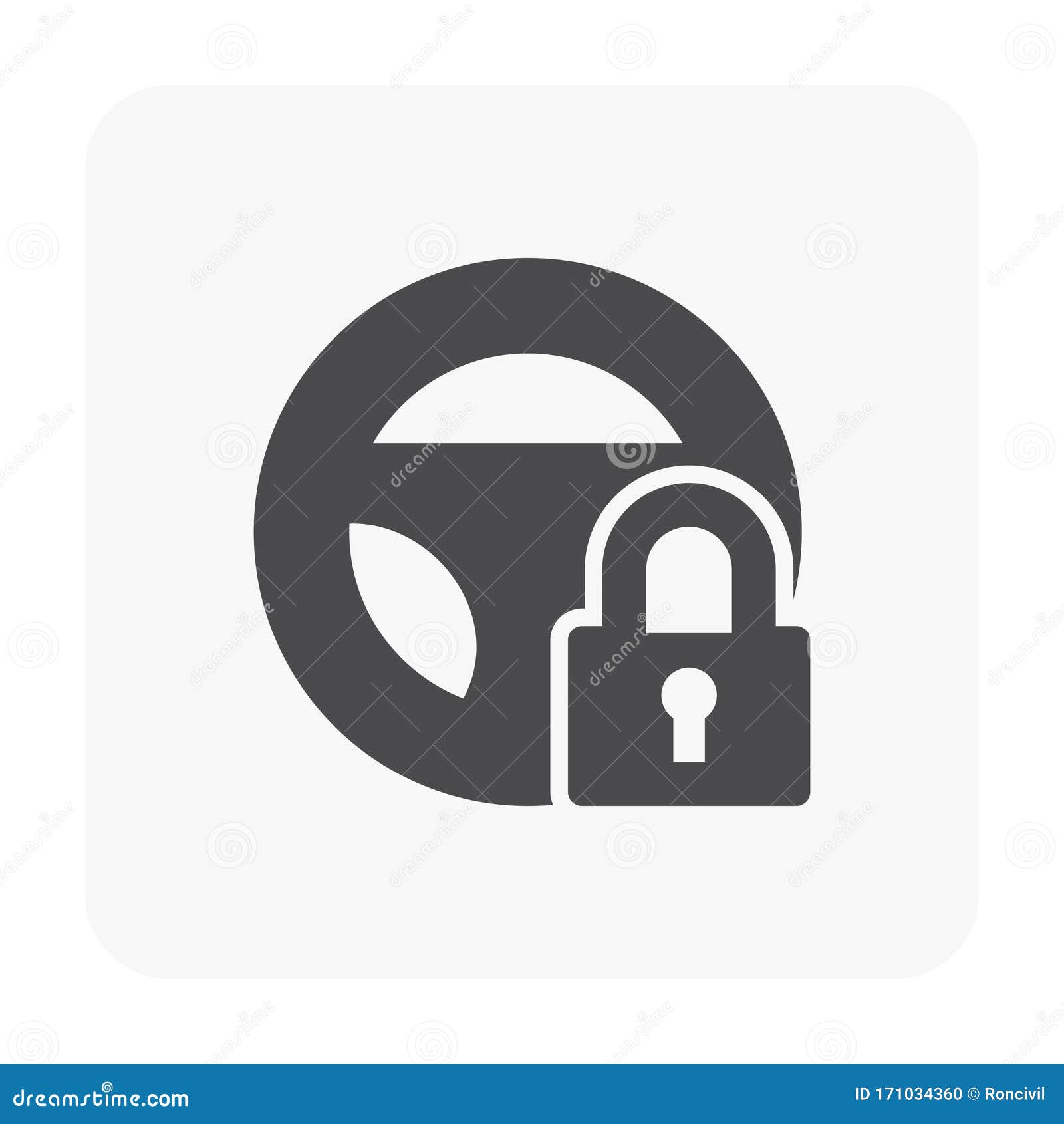 Car security icon stock vector. Illustration of security - 171034360