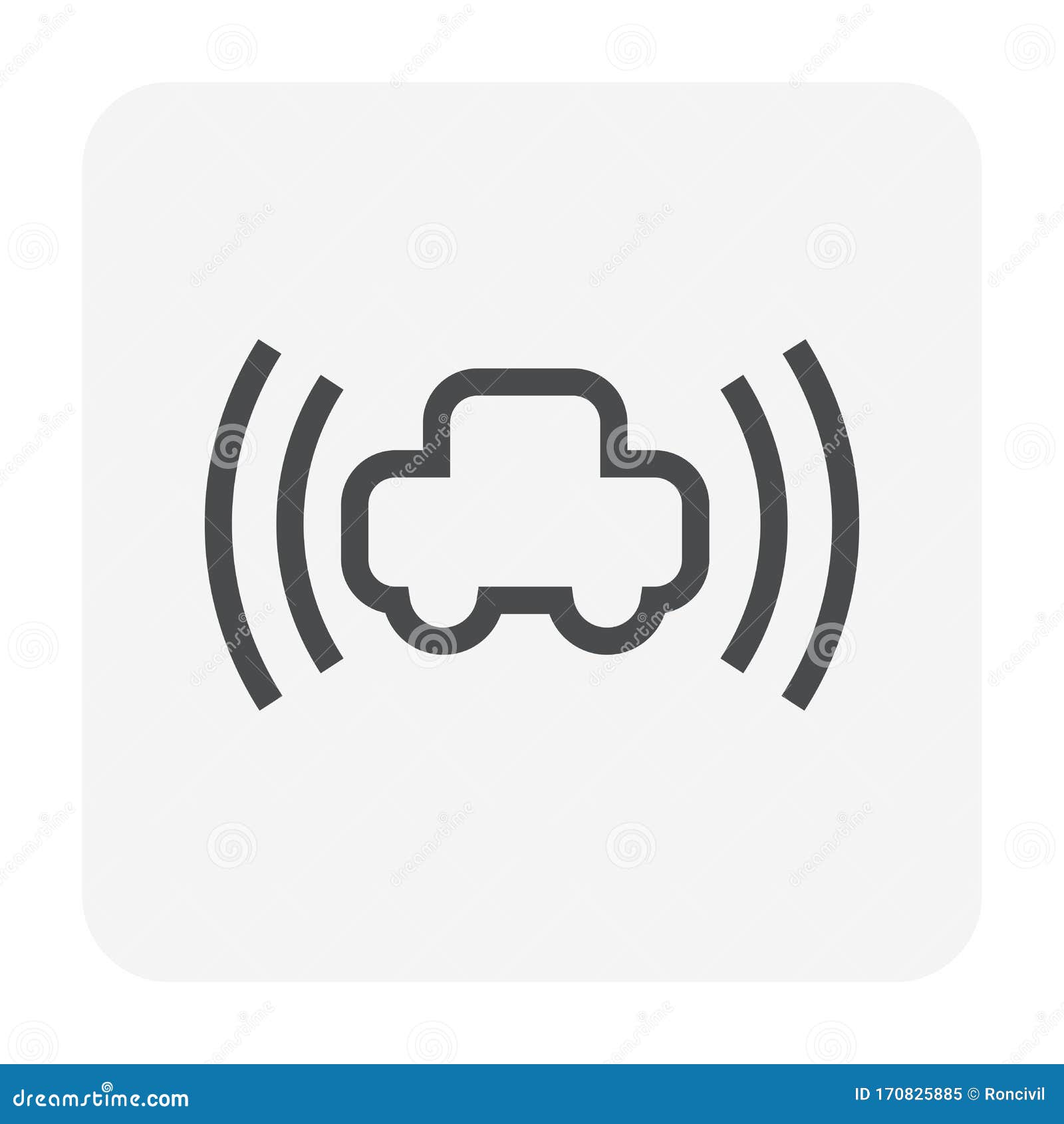 Car security icon stock vector. Illustration of equipment - 170825885