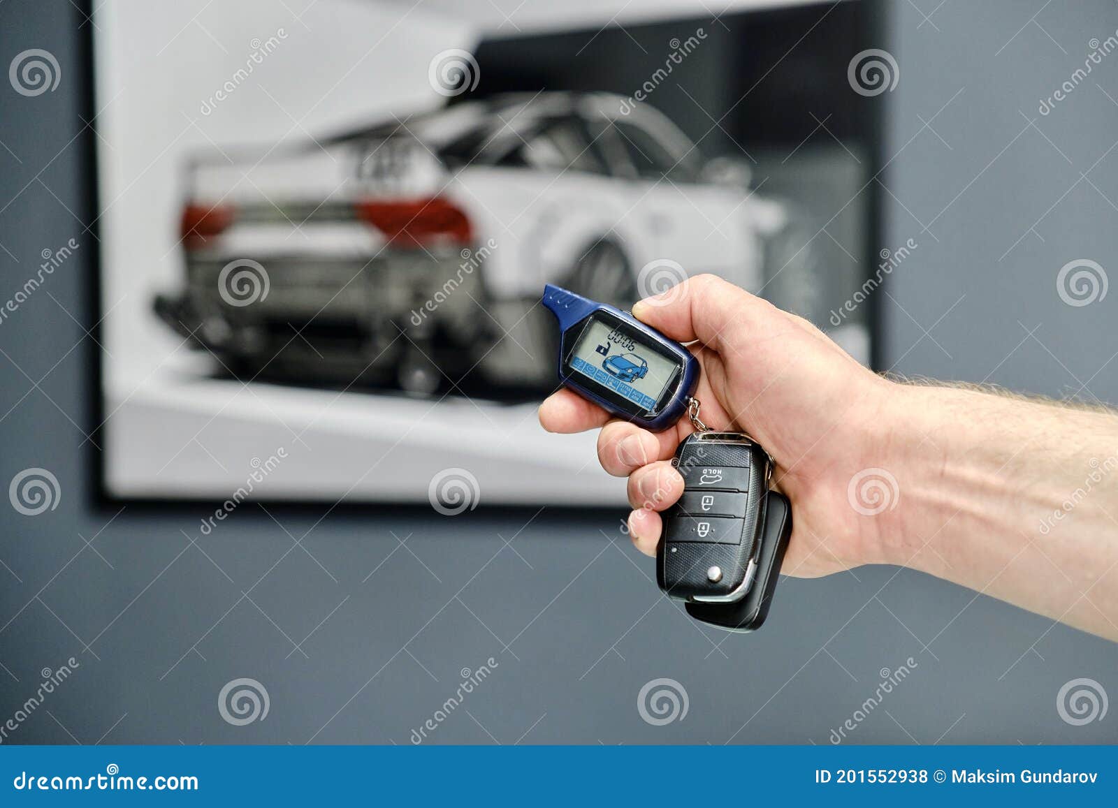 Car Security keypad stock photo. Image of holding, security - 201552938