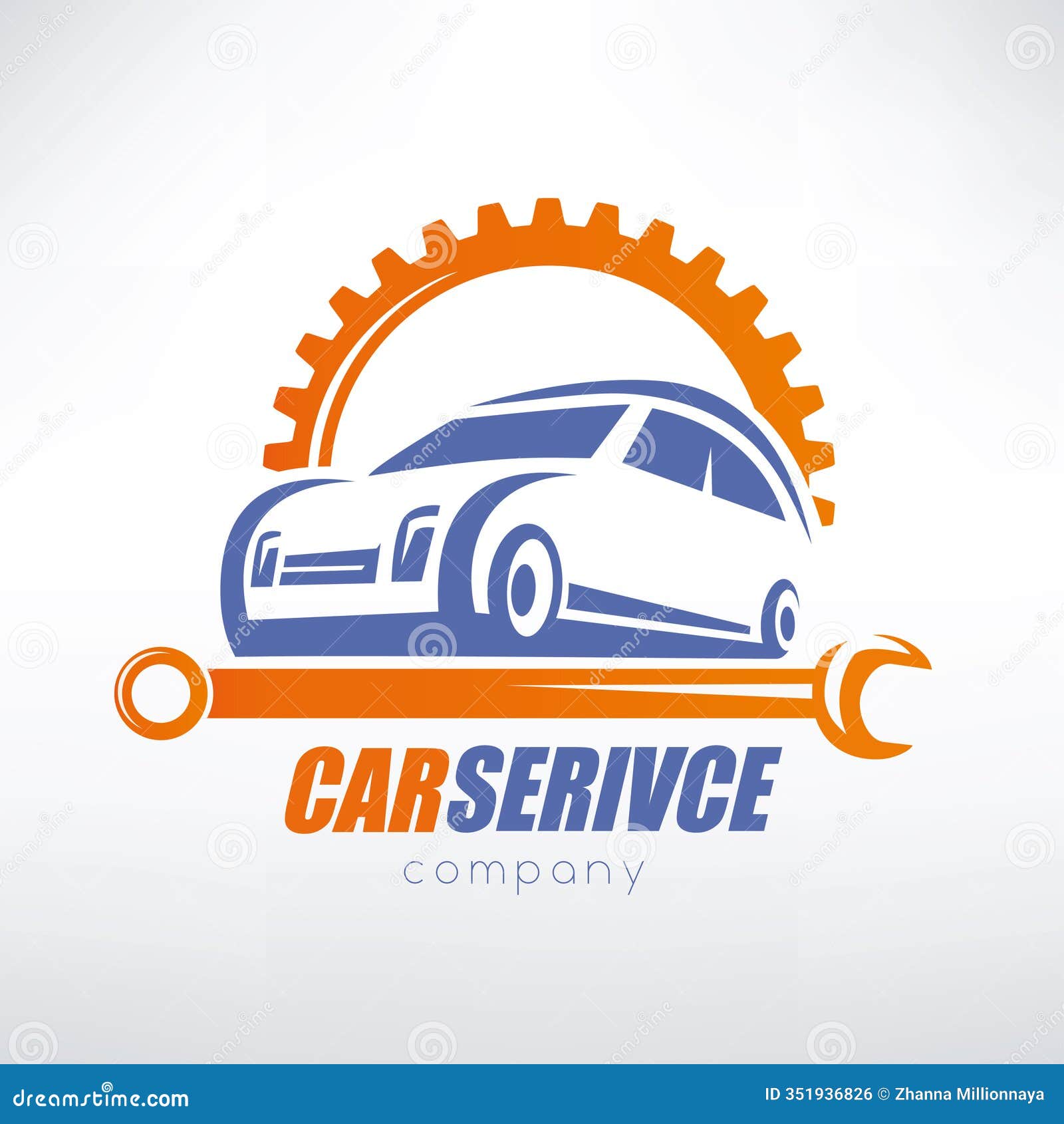 Car Service, Auto Service Stylized Vector Symbol, Stock Illustration ...