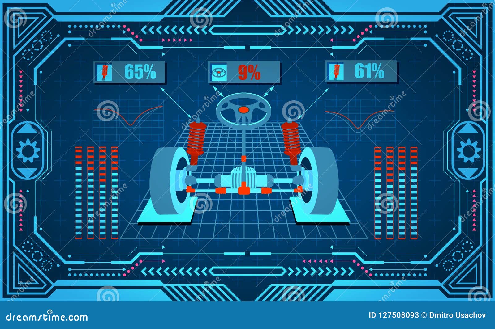 Wheels Alignment Cartoon Vector | CartoonDealer.com #57189247
