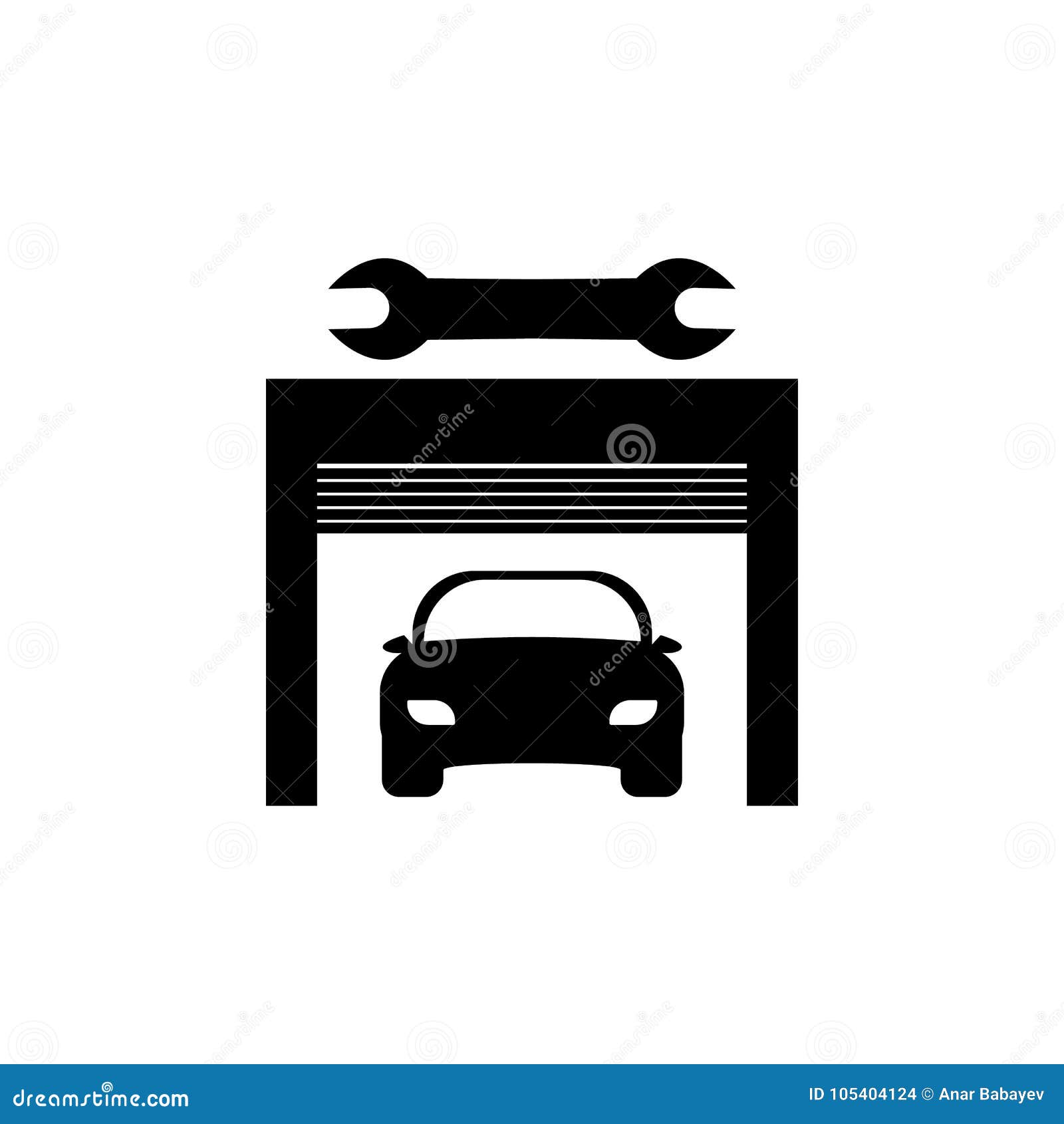 Car service icon stock vector. Illustration of computer - 105404124
