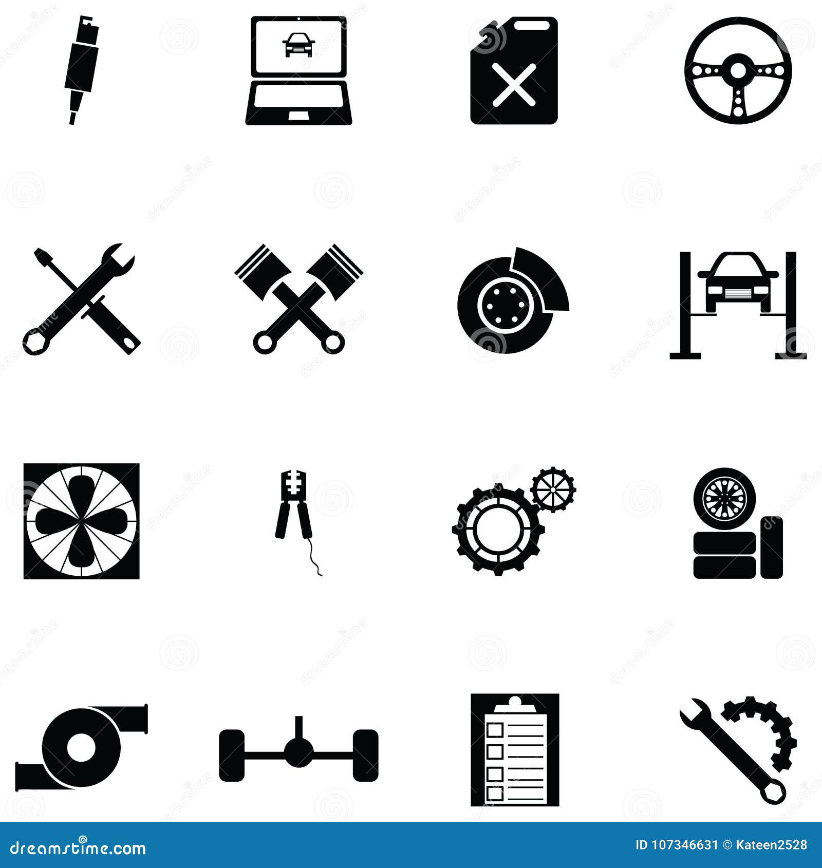 Car service icon set stock vector. Illustration of repair - 107346631 Car service icon set stock vector. Illustration of repair - 107346631