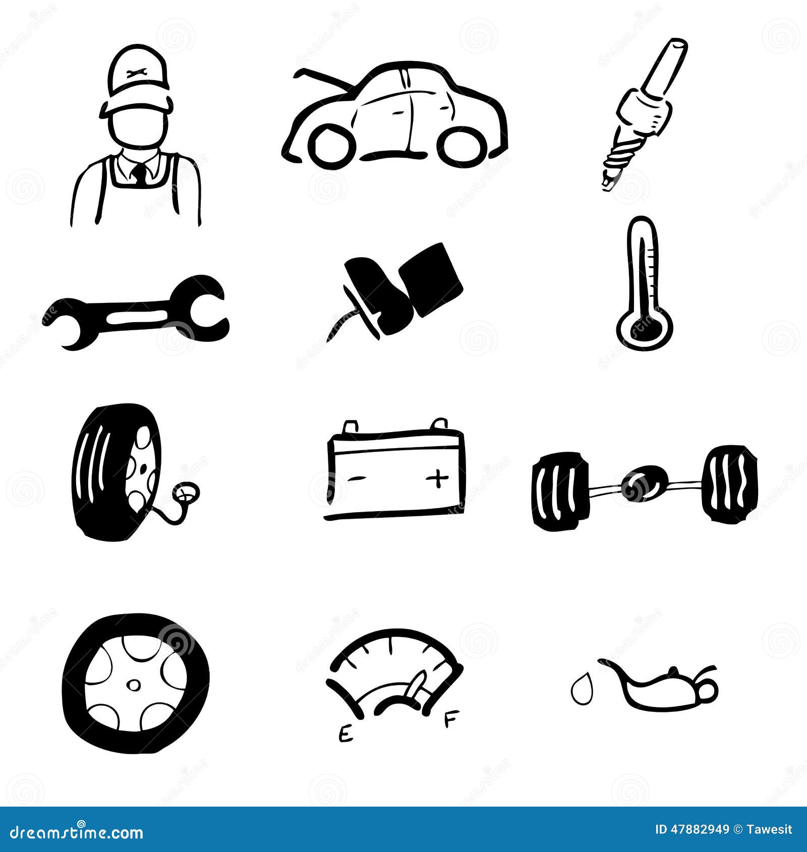 Car service icon set1 stock illustration. Illustration of paint - 47882949