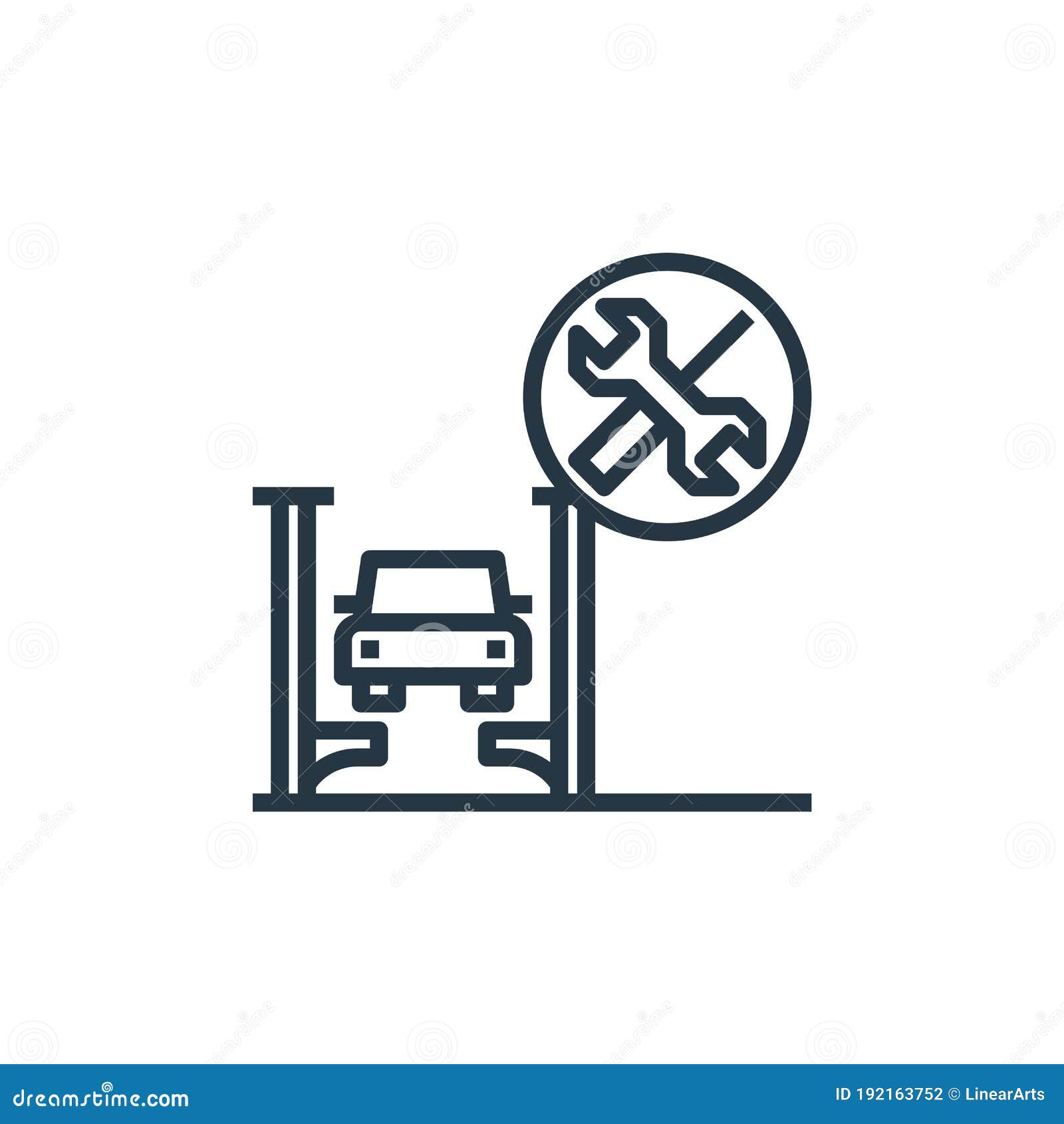 Car Service Icon Vector from Car Service Concept. Thin Line ... Car Service Icon Vector from Car Service Concept. Thin Line ...