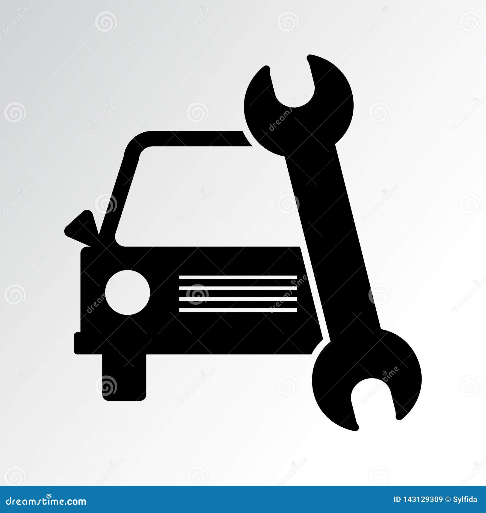 Car Service Icon. Vector Illustration Stock Illustration - Illustration ...