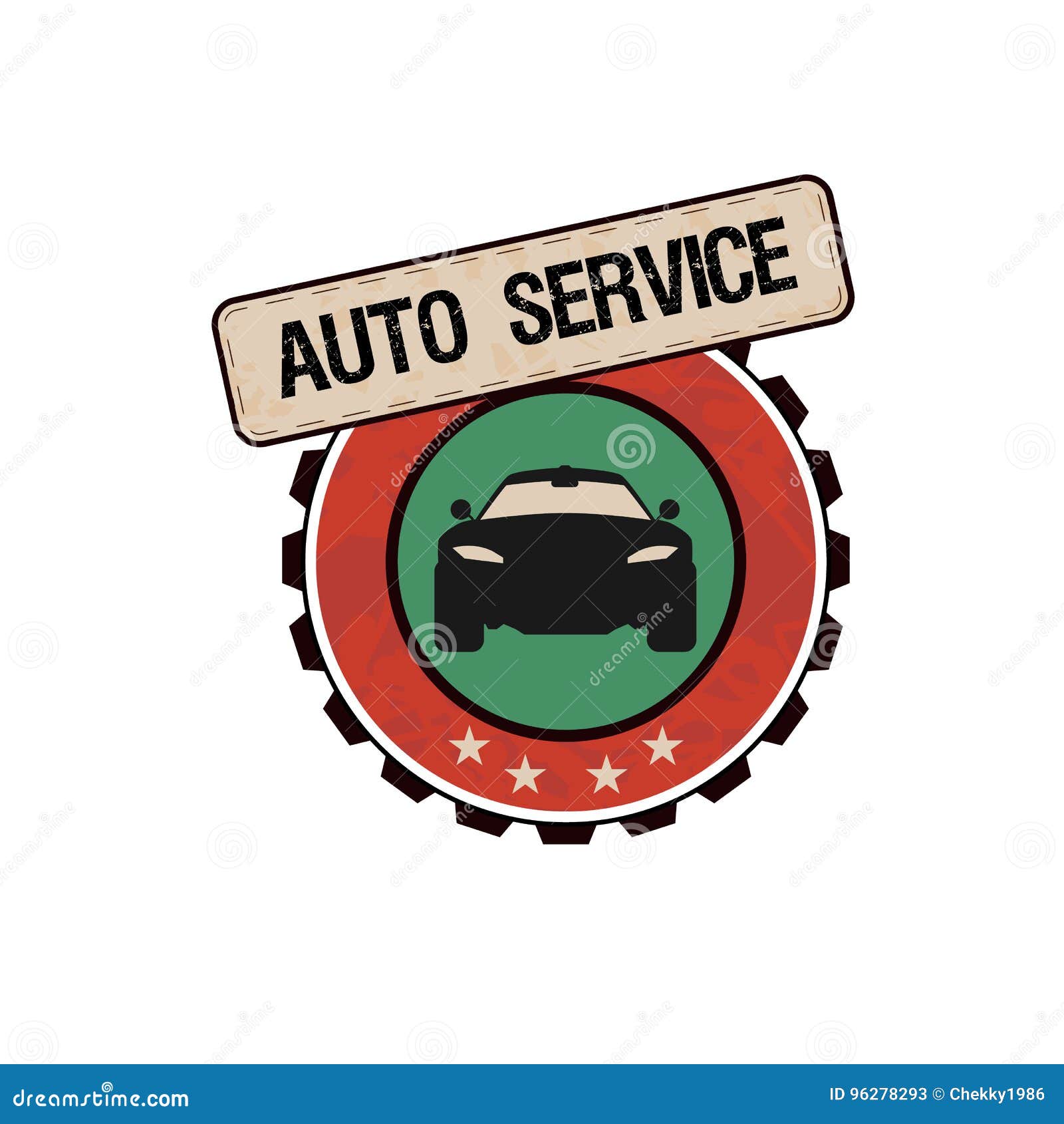 Car service labels stock vector. Illustration of classic - 96278293
