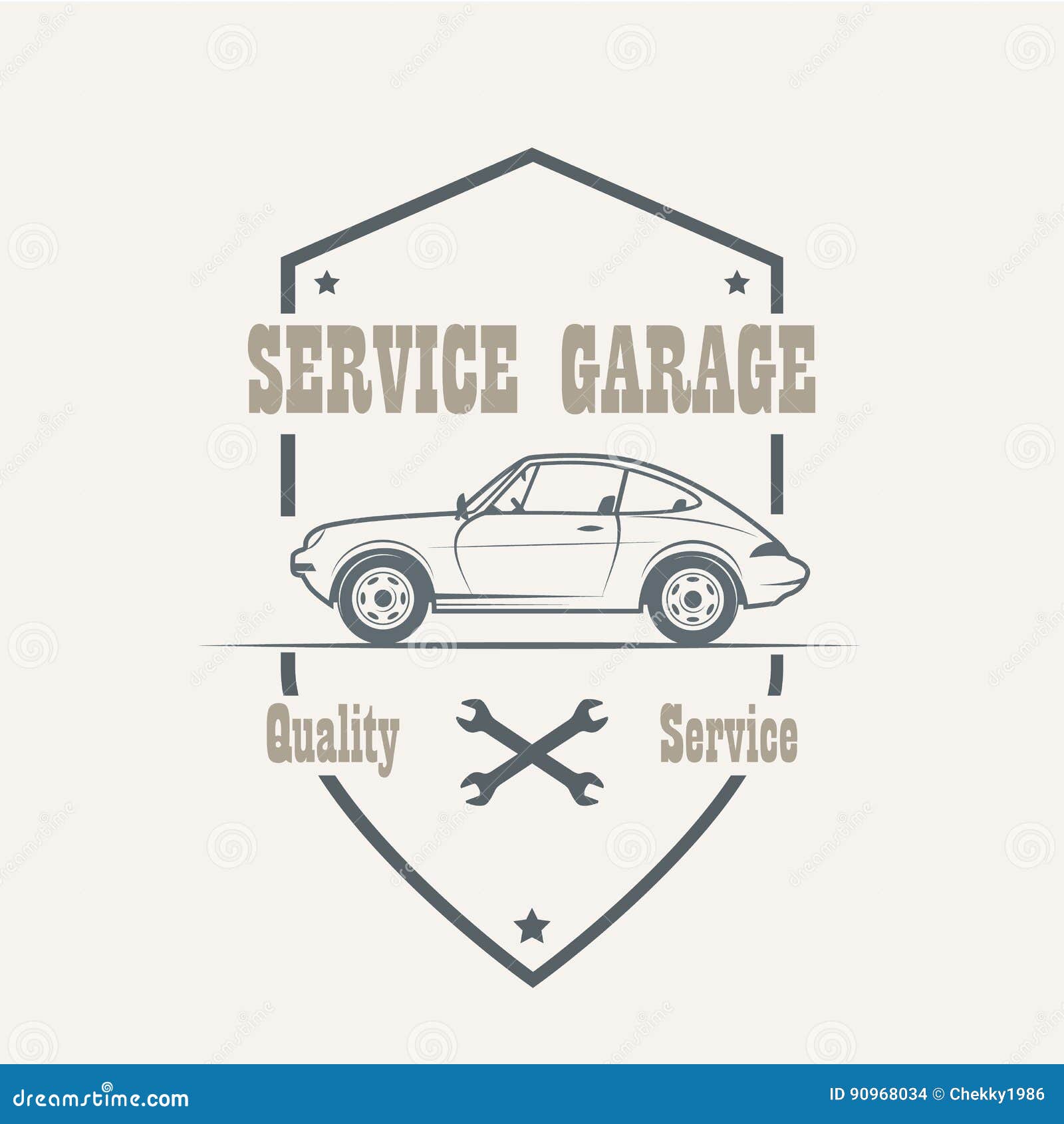 Car service labels stock vector. Illustration of black - 90968034