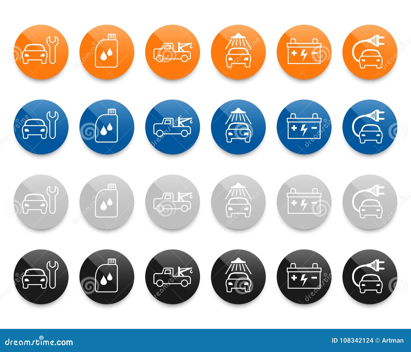 Car Service Line Icons Collection. Ritual, Etiquette, Protocol, Culture ... Car Service Line Icons Collection. Ritual, Etiquette, Protocol, Culture ...