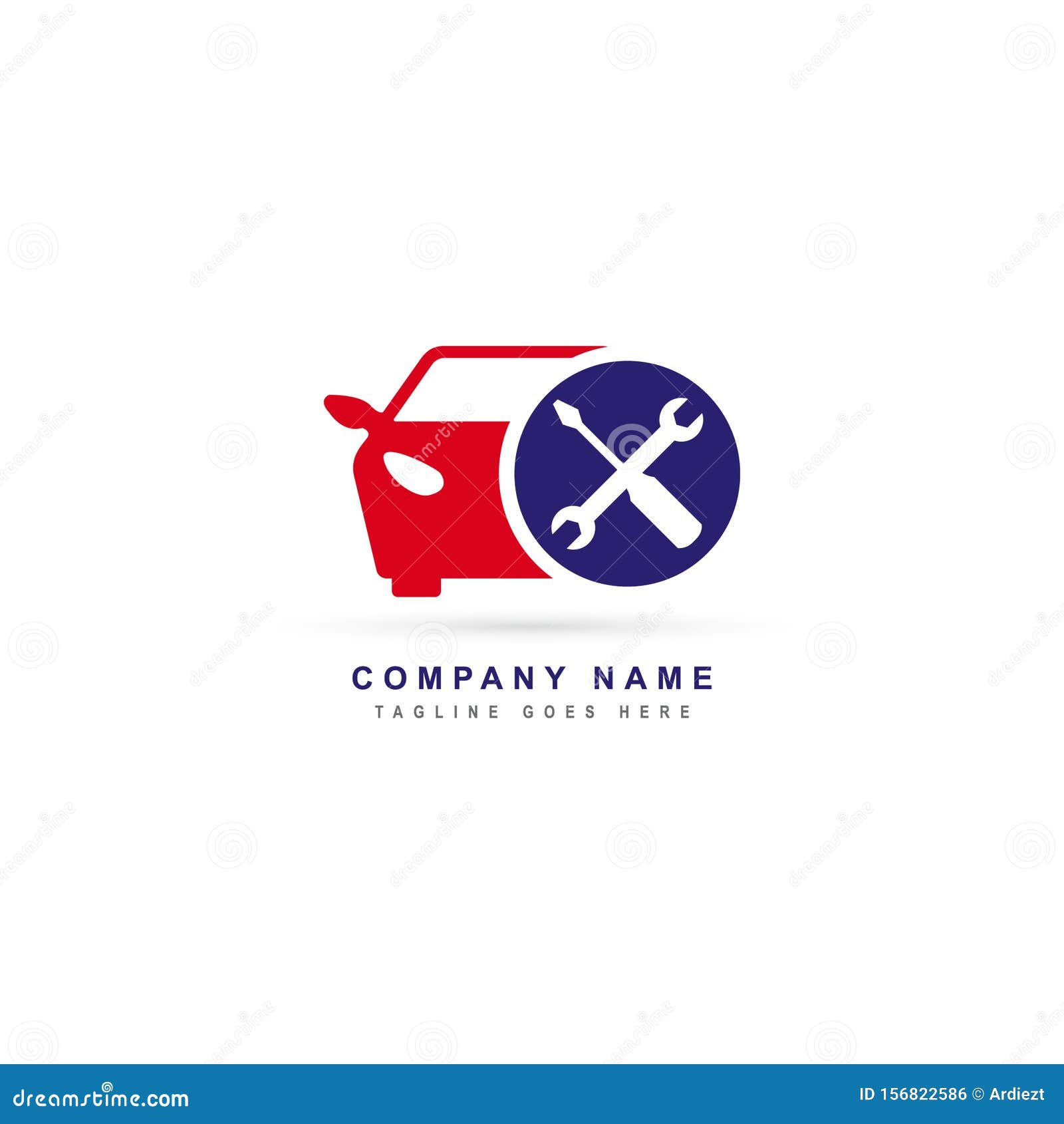 Car Service Logo Vector Template Stock Vector - Illustration of blue ...