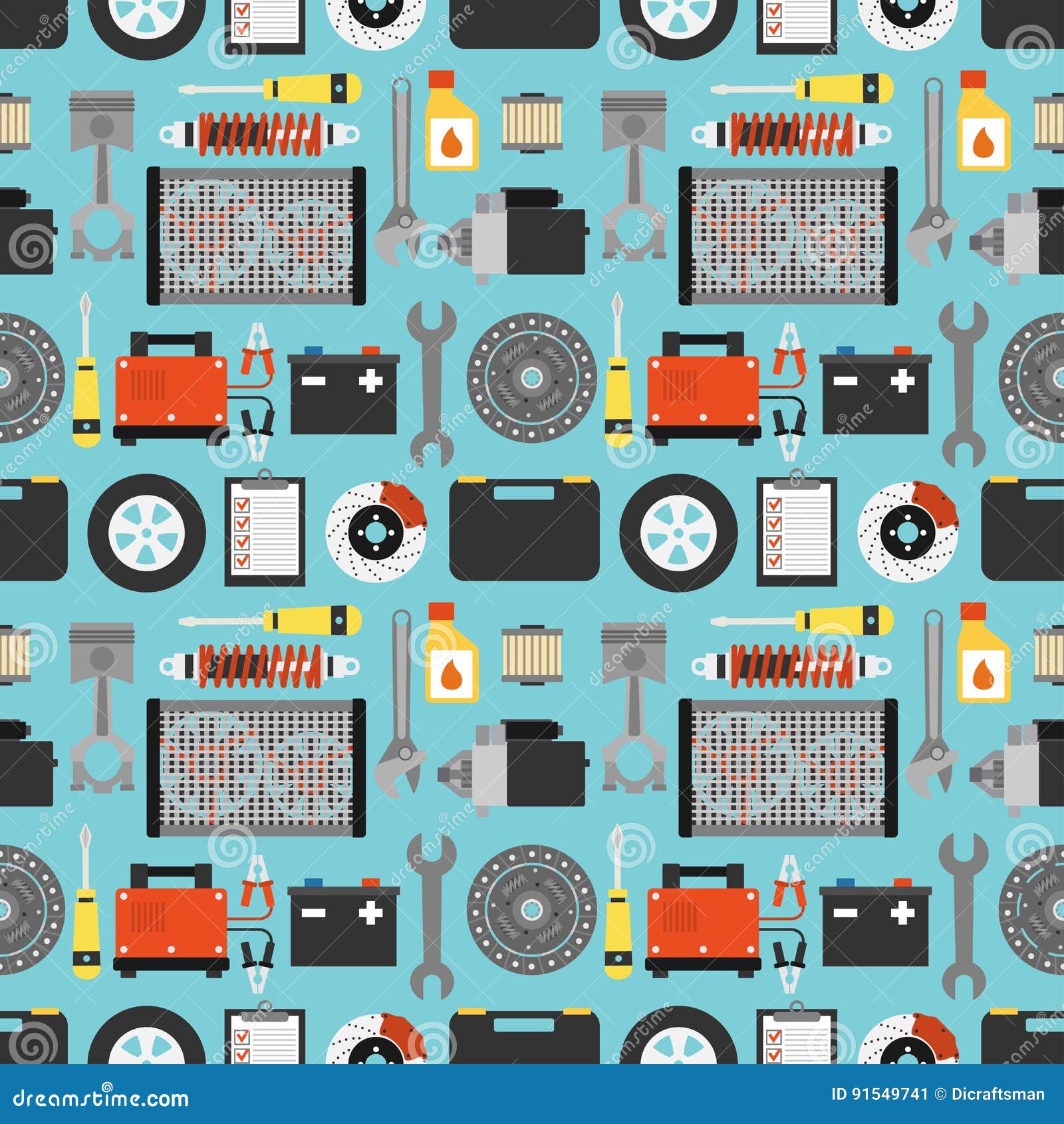 Car Service Modern Design Flat Stock Vector - Illustration of ...