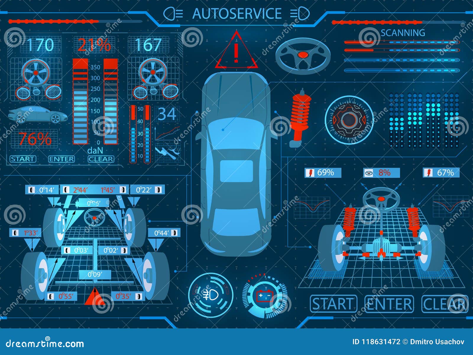 Car Service. Graphical Interface. Diagnostic Alignment Of The Wheels ... Car Service. Graphical Interface. Diagnostic Alignment Of The Wheels ...