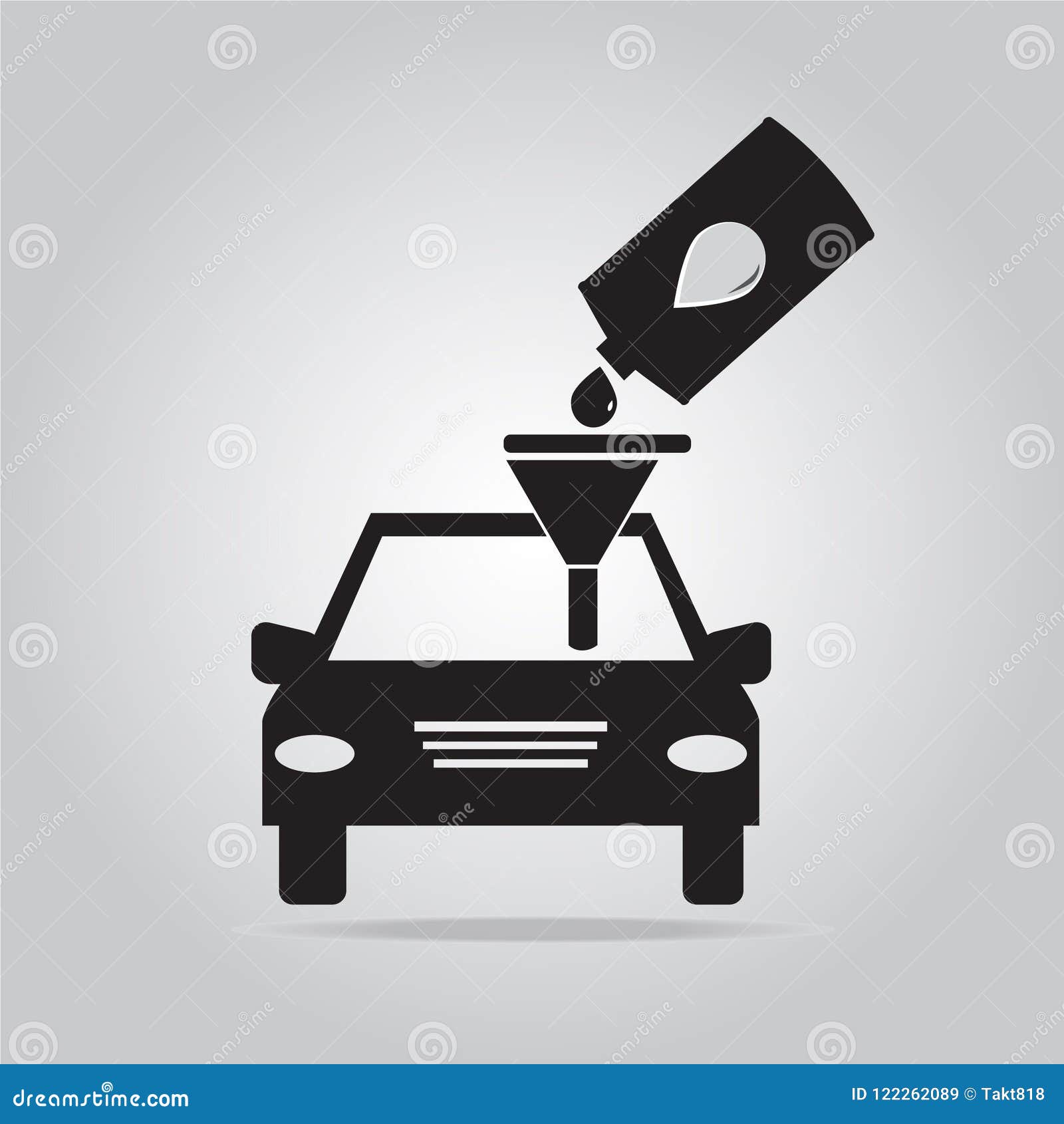 Car Service Symbol, Lubricant Icon Stock Vector - Illustration of sign ...