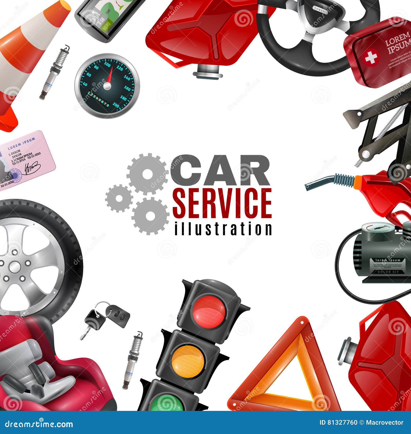 Car Service Template stock vector. Illustration of print - 81327760