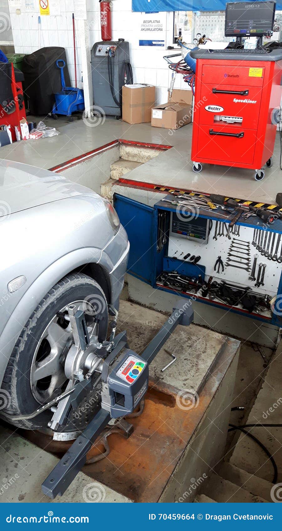 Car Service Wheeel Alignment Editorial Stock Image - Image of unaligned ...