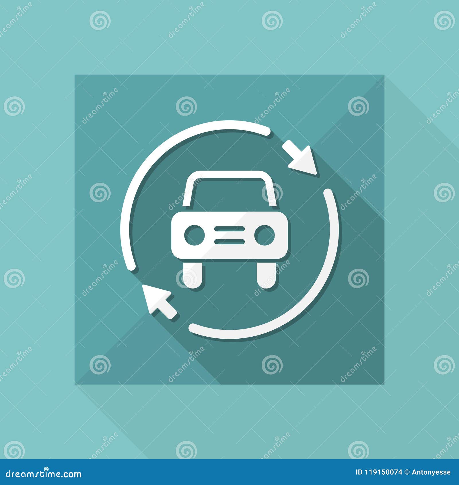 Car services renew icon stock vector. Illustration of repair - 119150074