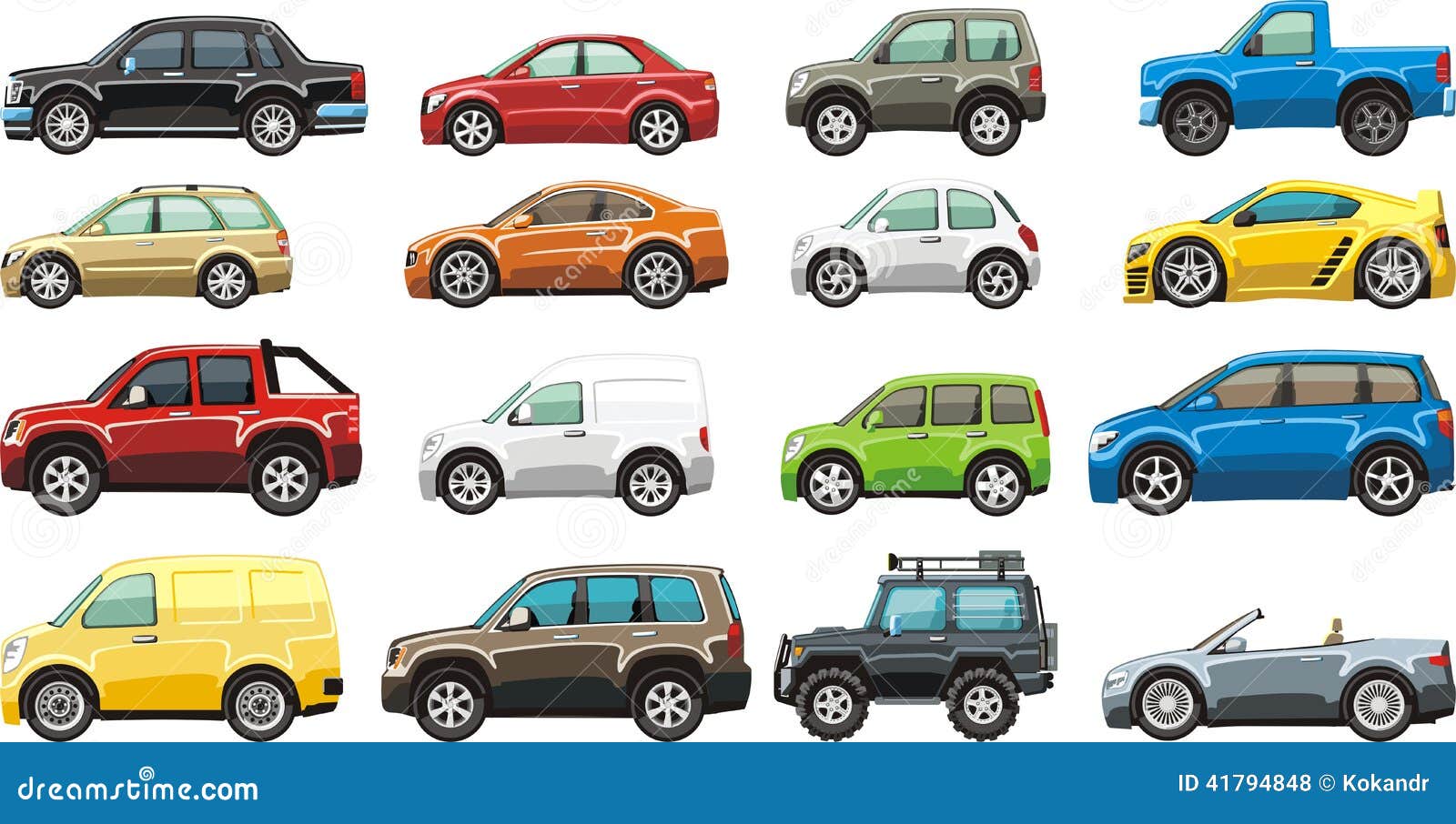 Car set stock vector. Illustration of vehicle, racing - 41794848