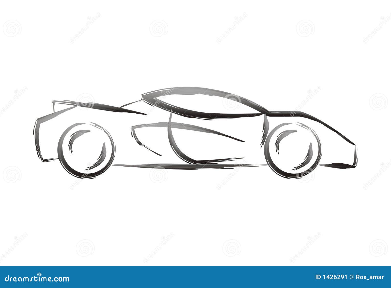 Car shape stock vector. Illustration of logo, abstract - 1426291