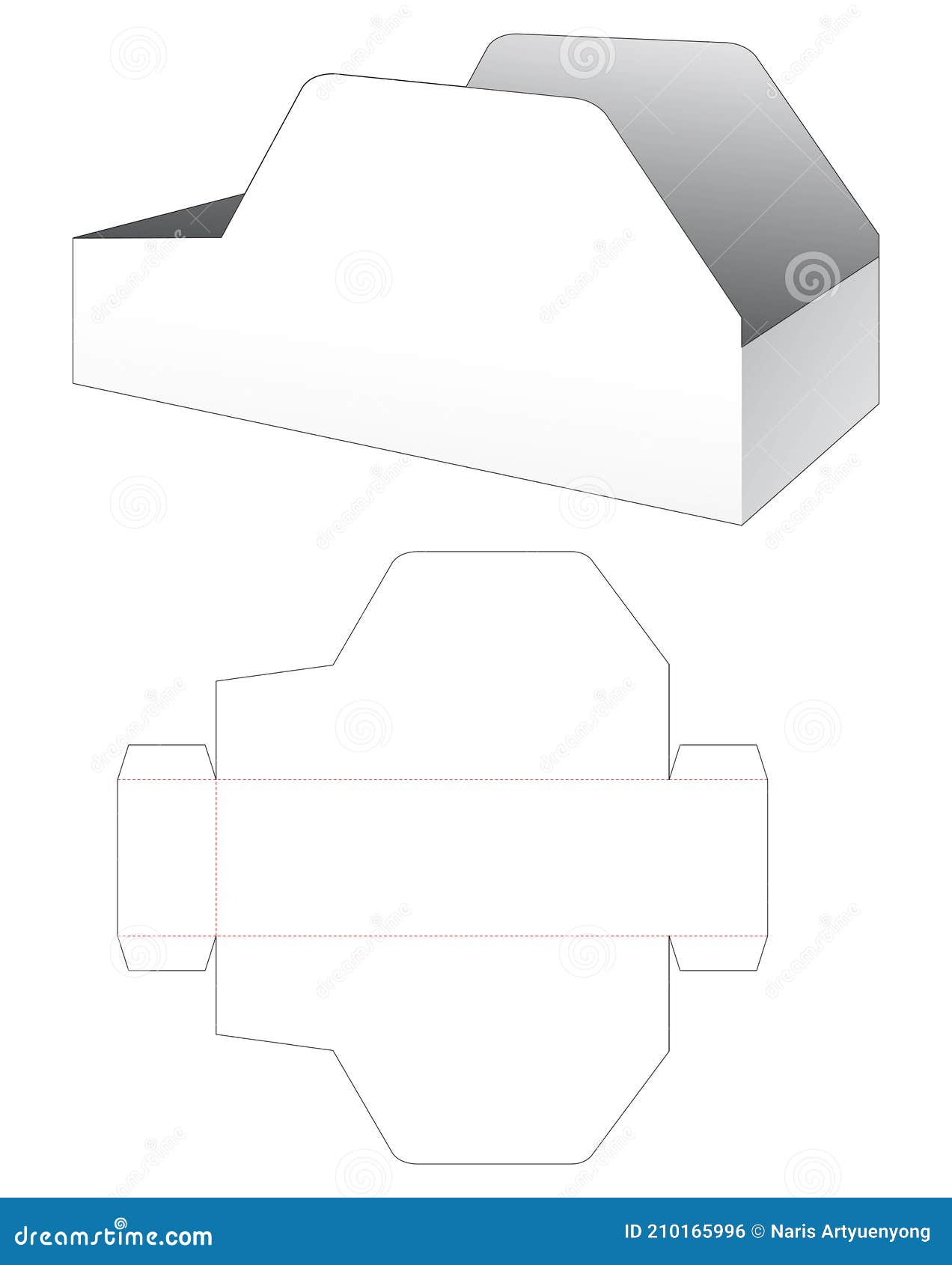 Car Shaped Snack Container Die Cut Template Stock Vector - Illustration ...