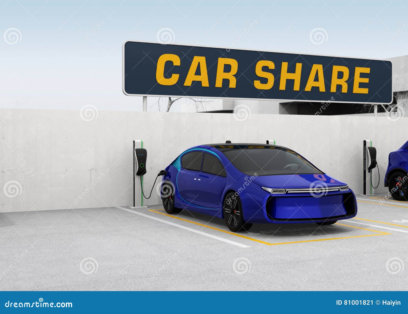 Car sharing concept stock illustration. Illustration of communication ...