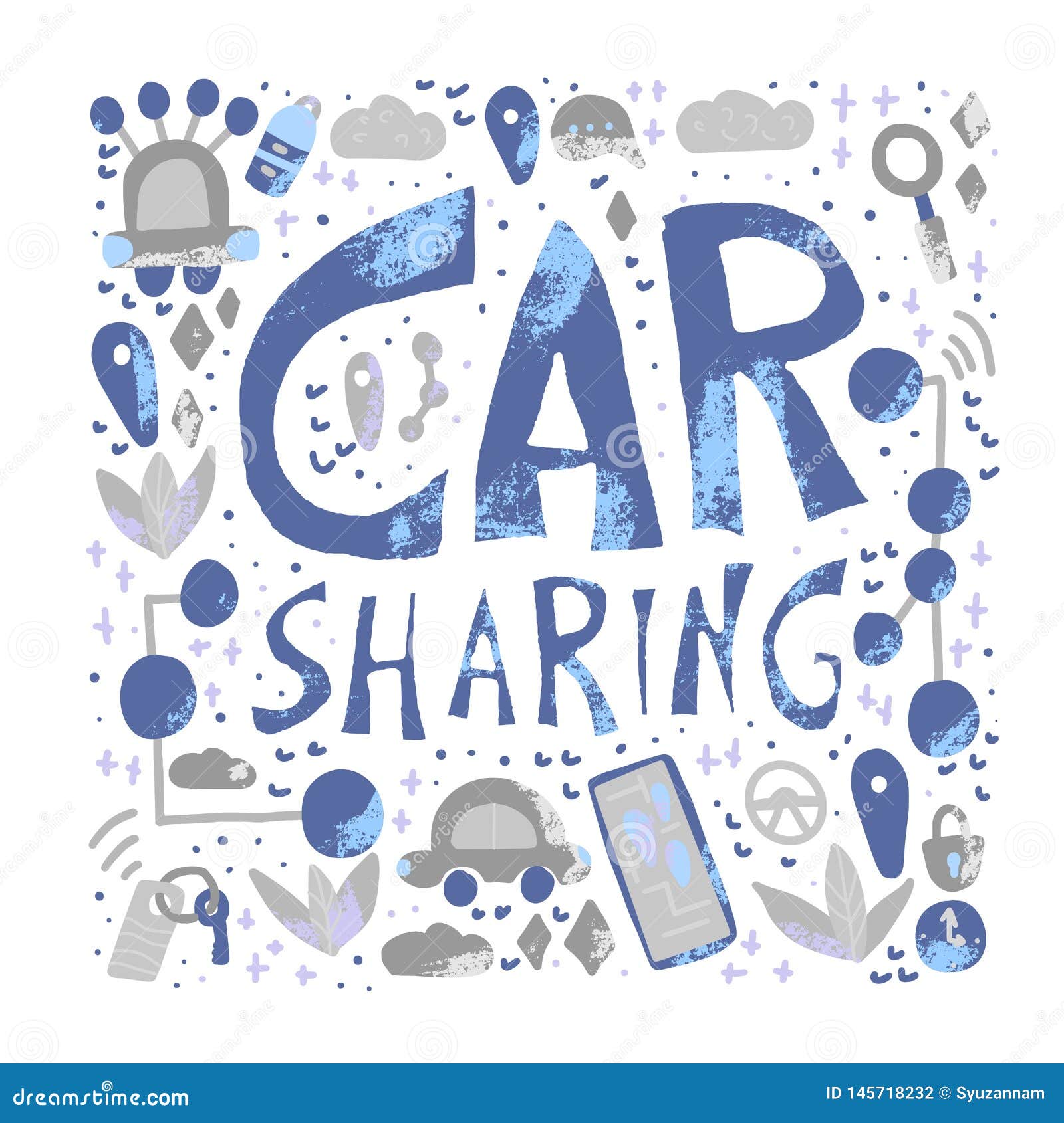 Car Sharing Concept. Vector Flat Illustration. Stock Vector ... Car Sharing Concept. Vector Flat Illustration. Stock Vector ...