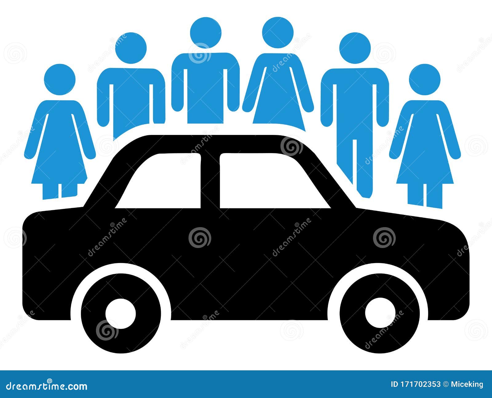 Car Sharing Icon Group Concept Stock Vector - Illustration of vector ...
