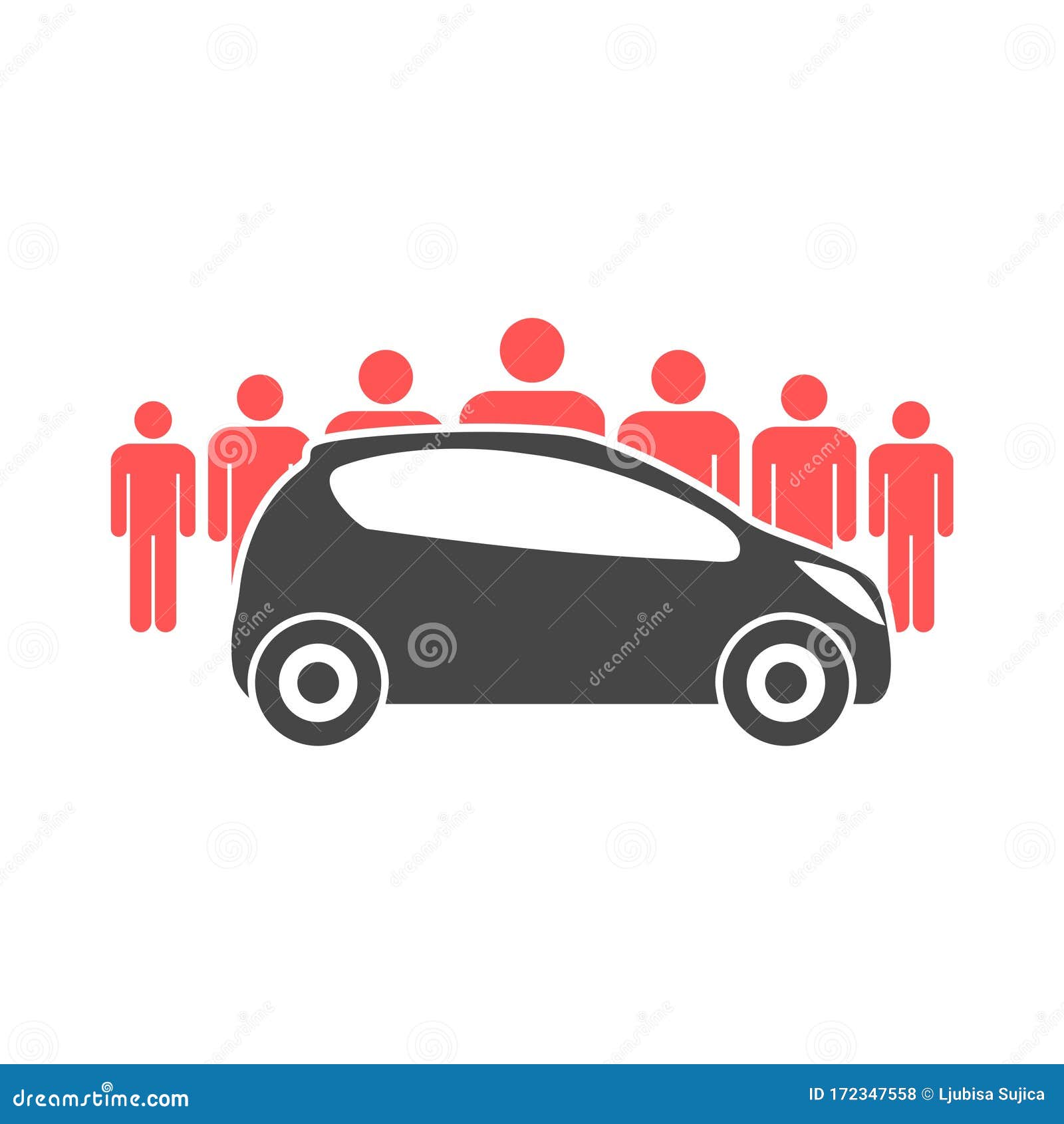 Car-Sharing Symbol Car-Sharing Symbol Stock Abbildung - Illustration ...