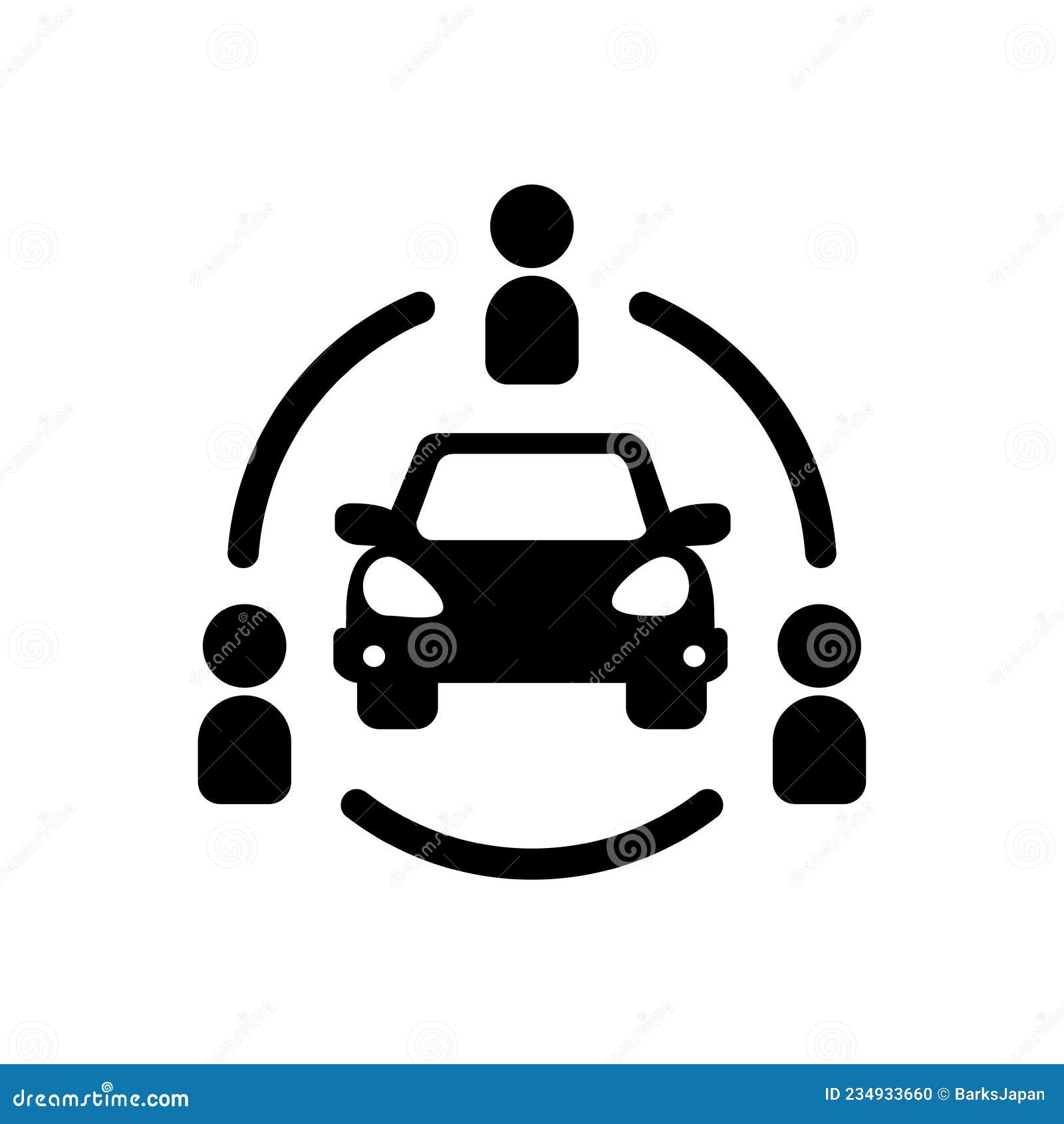 Car Sharing Vector Icon Illustration Stock Vector - Illustration of ...