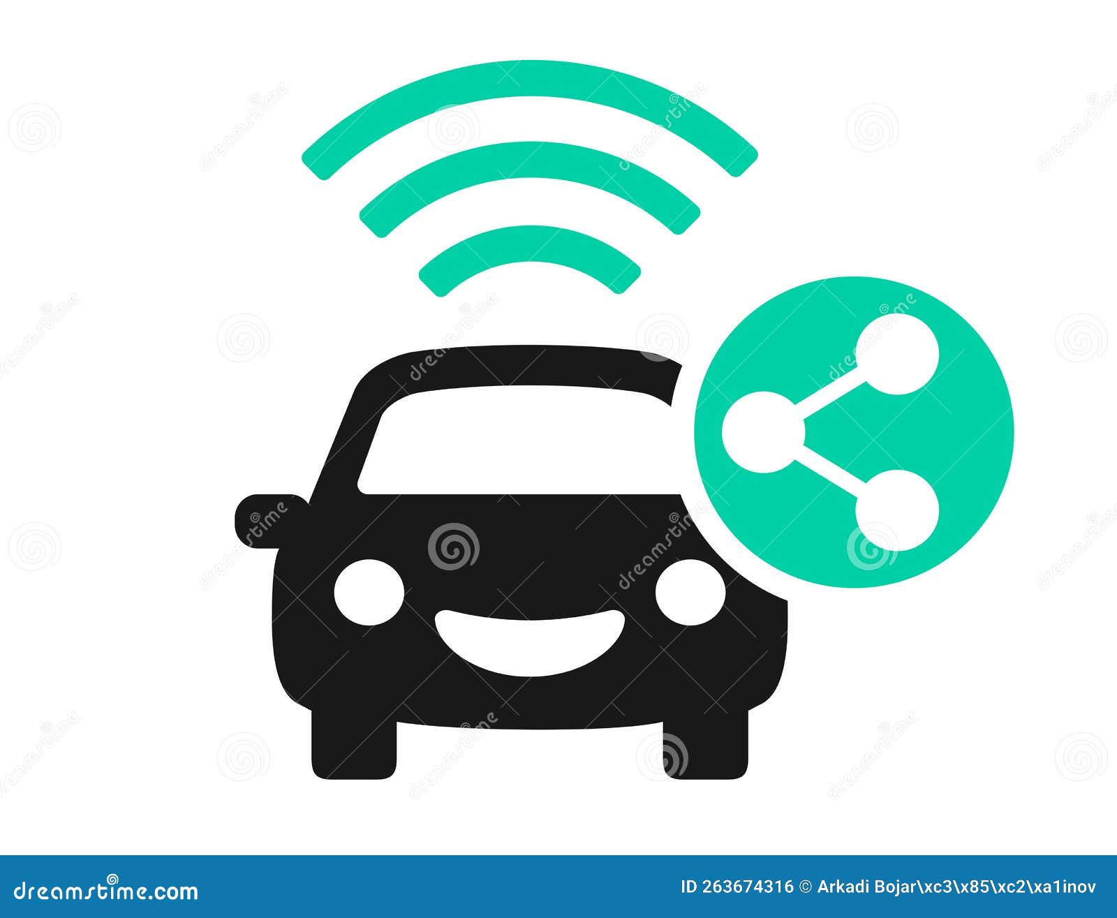 Car Sharing Vector Icon. Carsharing Illustration Symbol. Transport ...