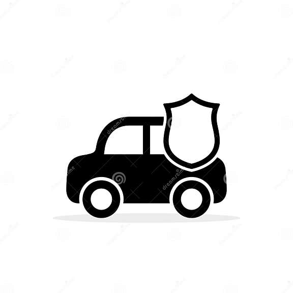 Car Shield Icon Vector. Flat Simple Symbol Isolated on White Background ...