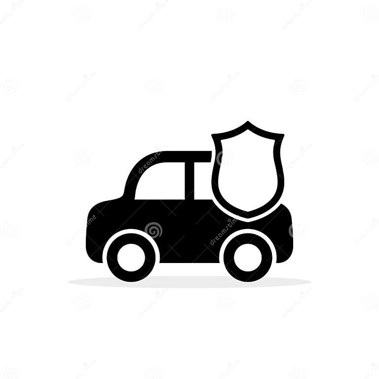 Car Shield Icon Vector. Flat Simple Symbol Isolated on White Background ...