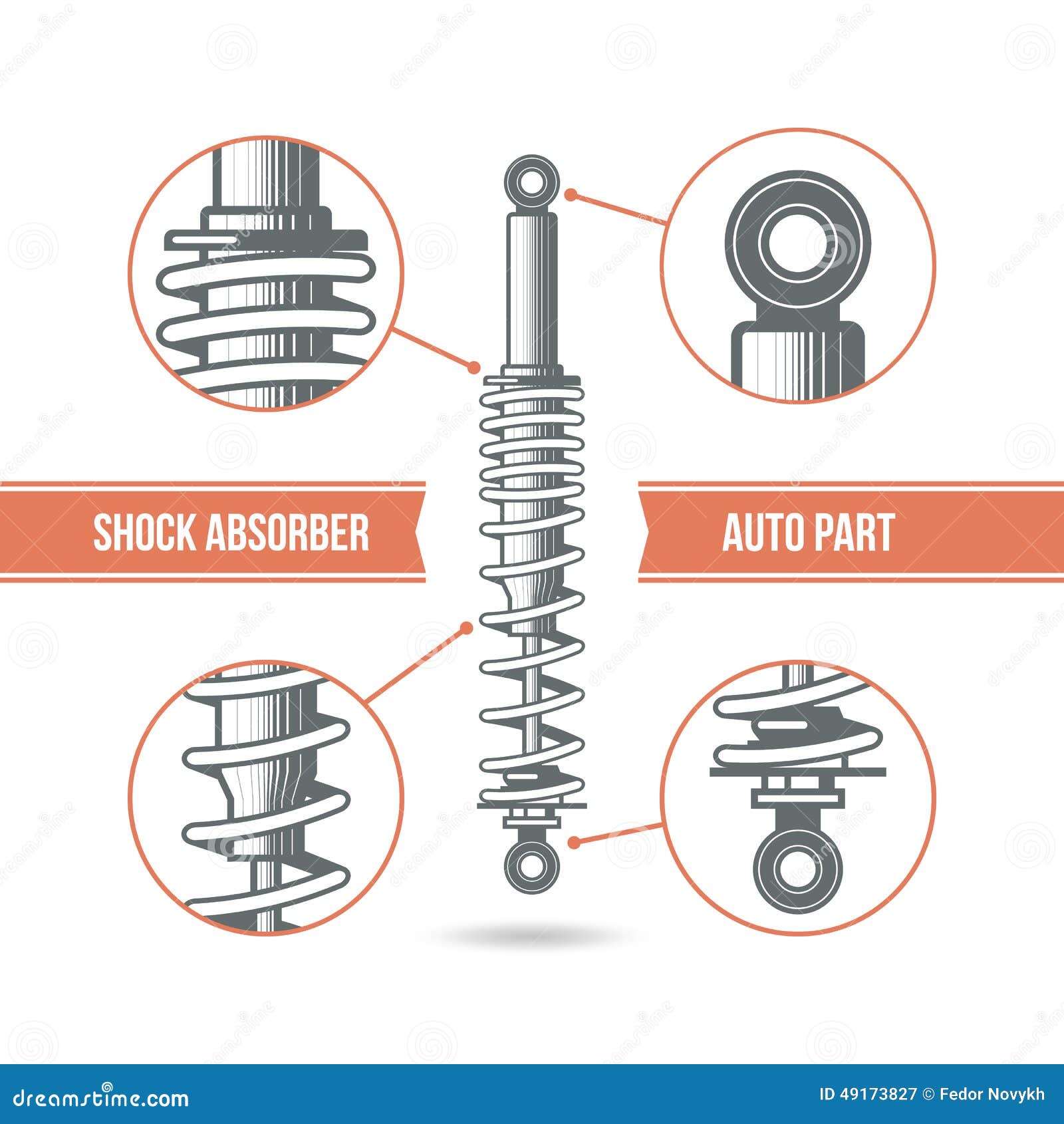 Car shock absorber icon stock vector. Illustration of garage - 49173827