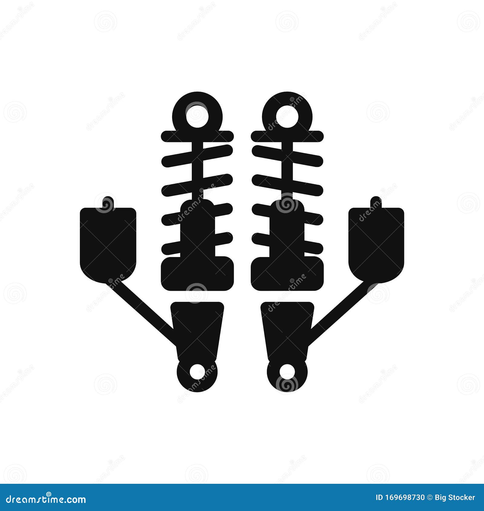 Car Shock Absorber Vector Icon in Modern Design Style for Web Site and ...