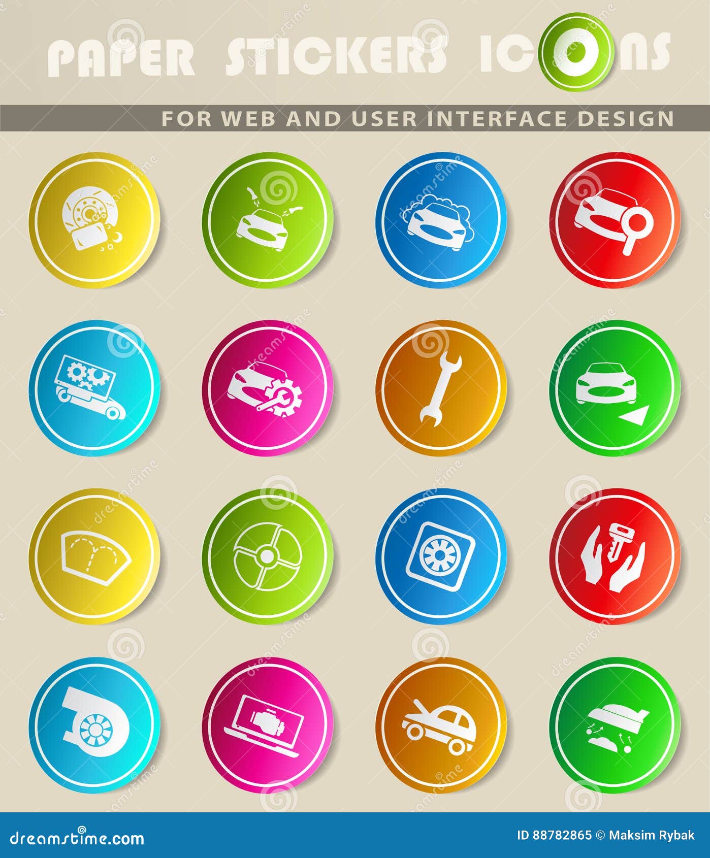 Car shop icon set stock illustration. Illustration of pinion - 88782865