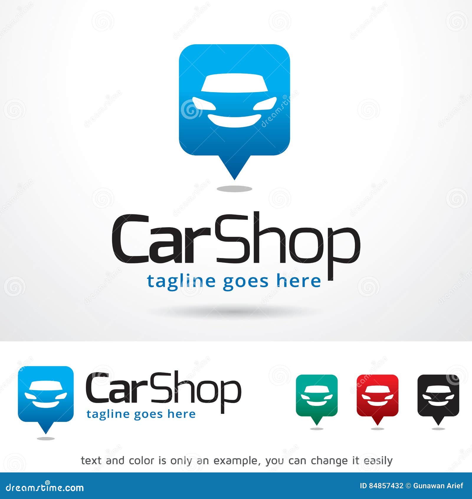 Car Shop Logo Template Design Vector Stock Vector - Illustration of ...