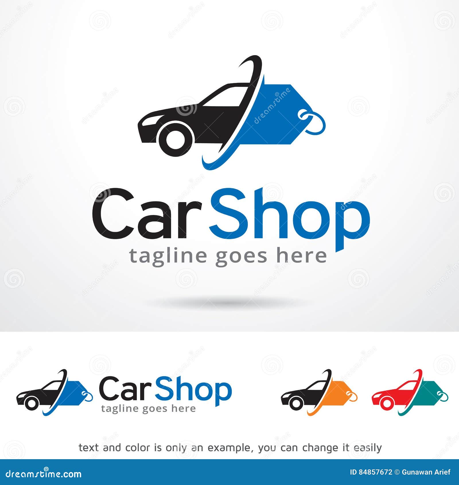 Car Shop Logo Template Design Vector Stock Vector - Illustration of ...
