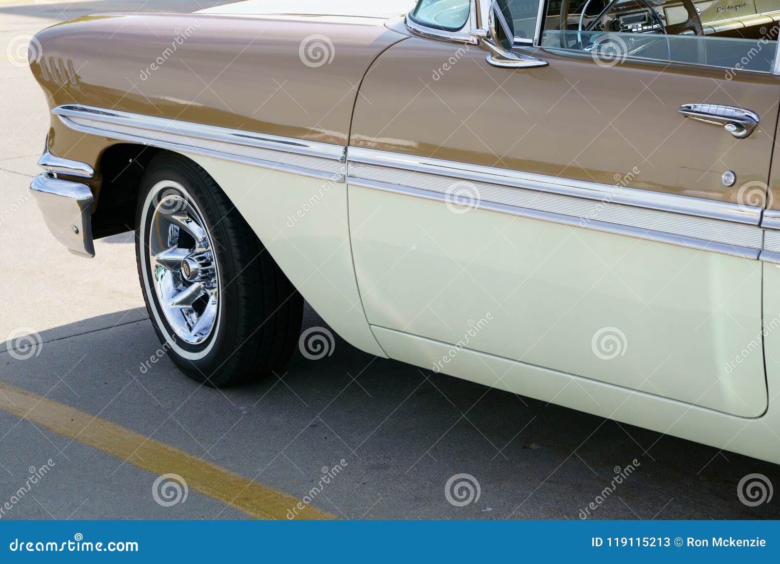 Classic Car: 1958 Chevy Corvette - Dashboard Editorial Image ...