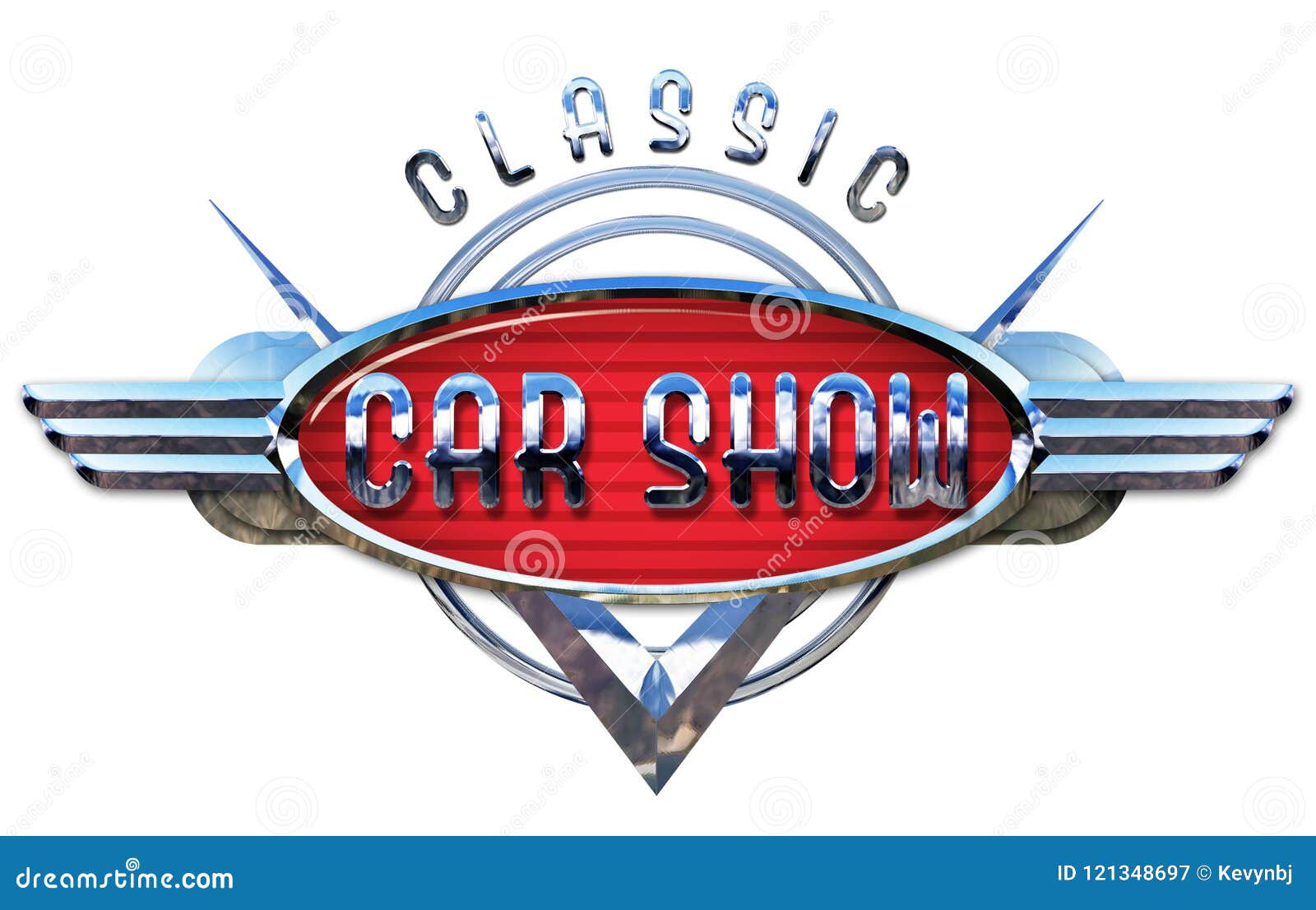 Car Show Classique Logo Chrome Image stock - Image du chrome, logo ...