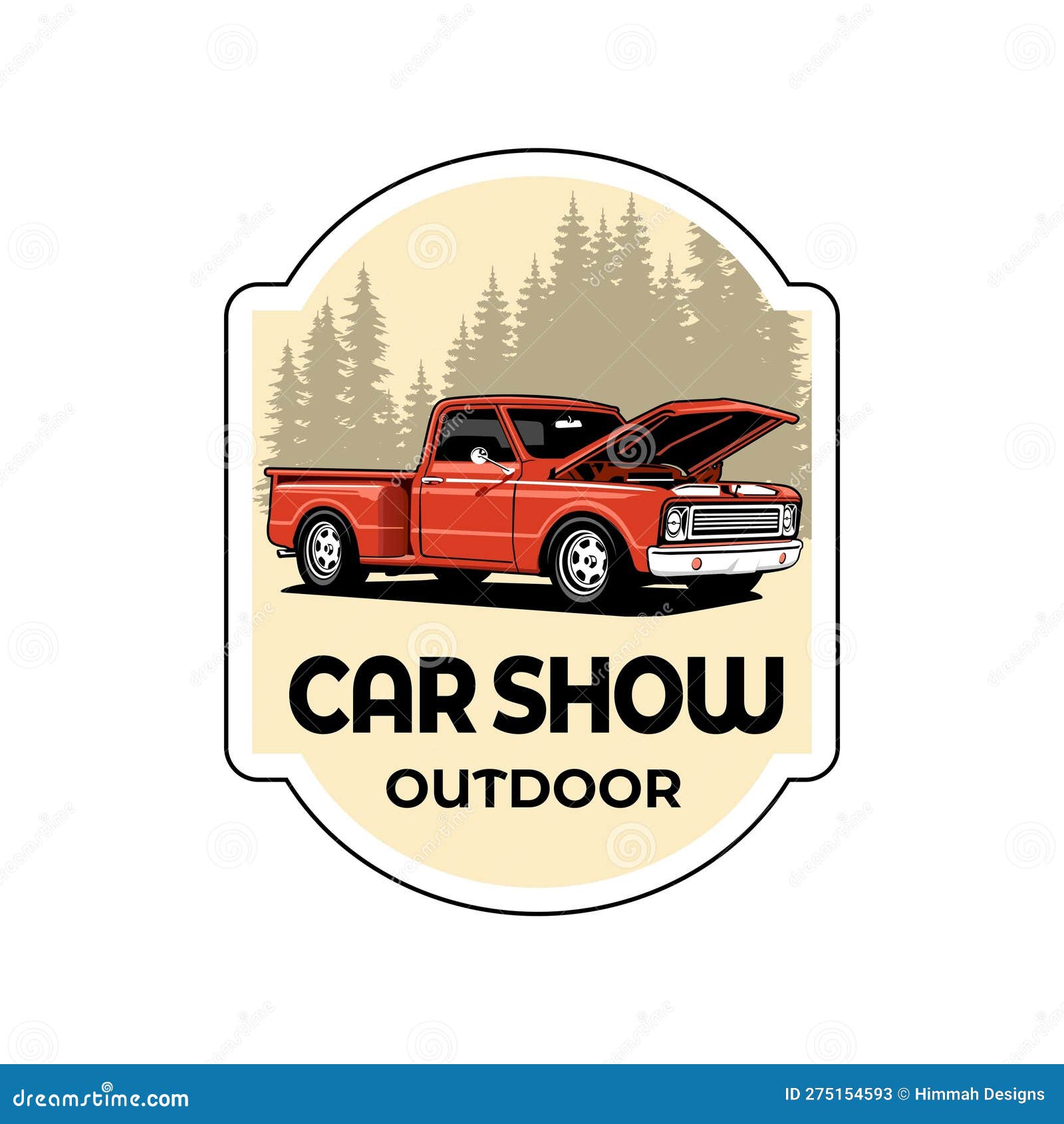 Car Show Outdoor Illustration Design Vector Stock Vector - Illustration ...