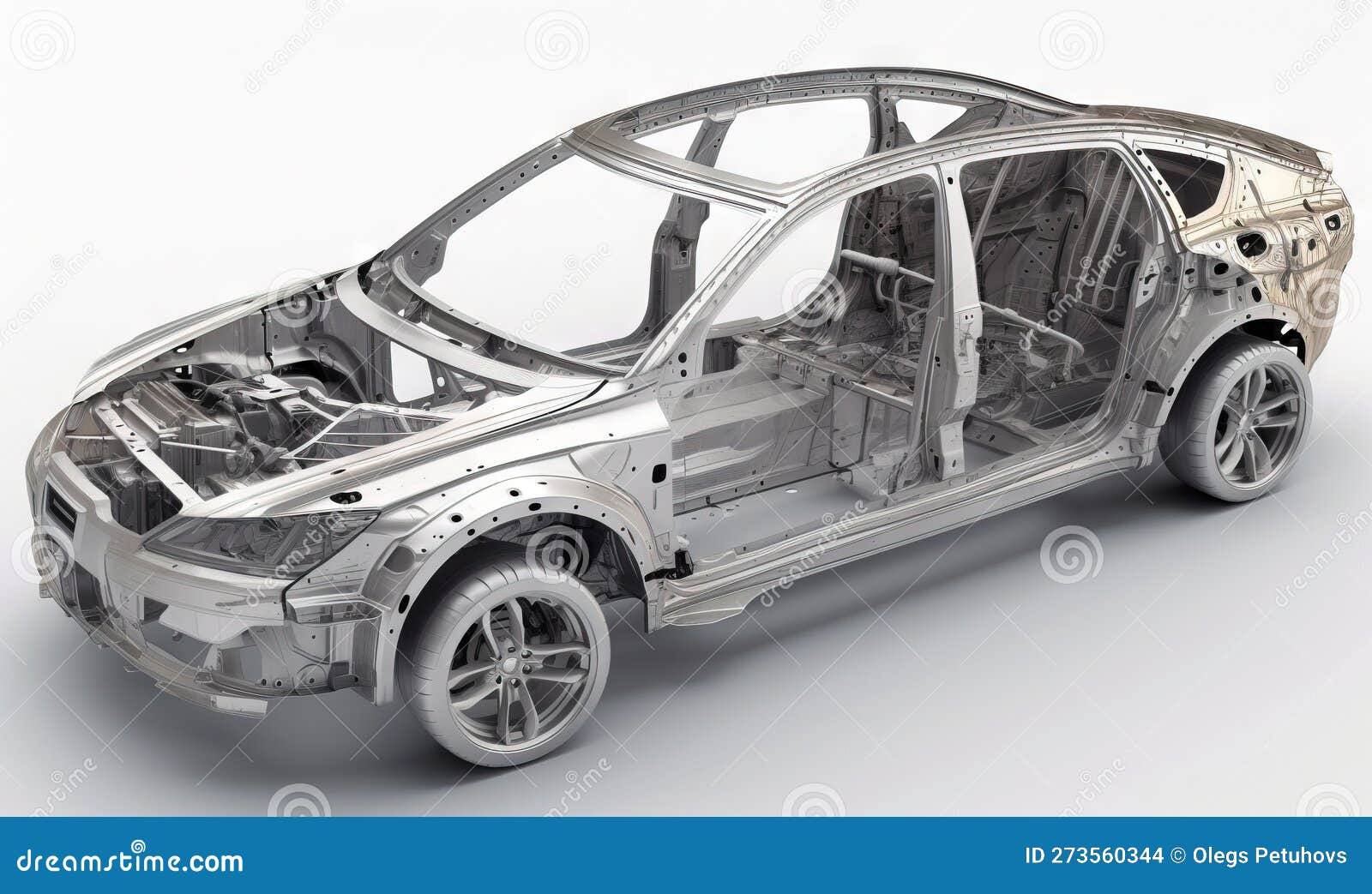 A Car is Shown with the Hood Open and the Engine Exposed To the Side of ...