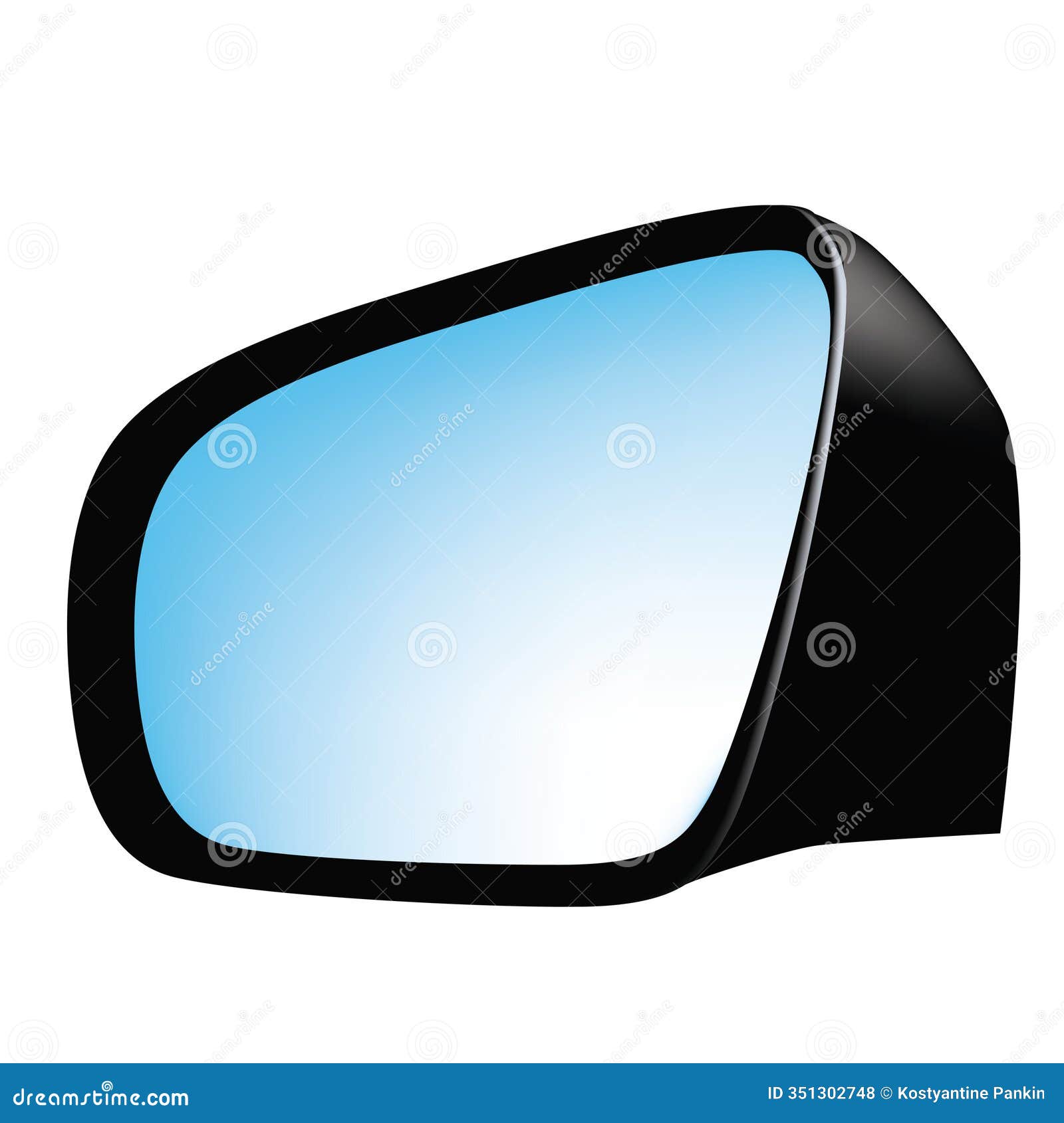 Car side rear view mirror stock illustration. Illustration of ...