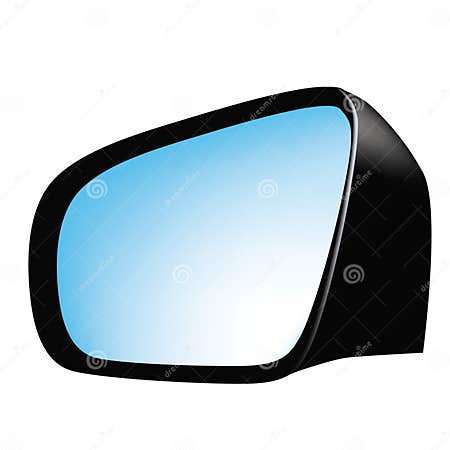 Car side rear view mirror stock illustration. Illustration of ...