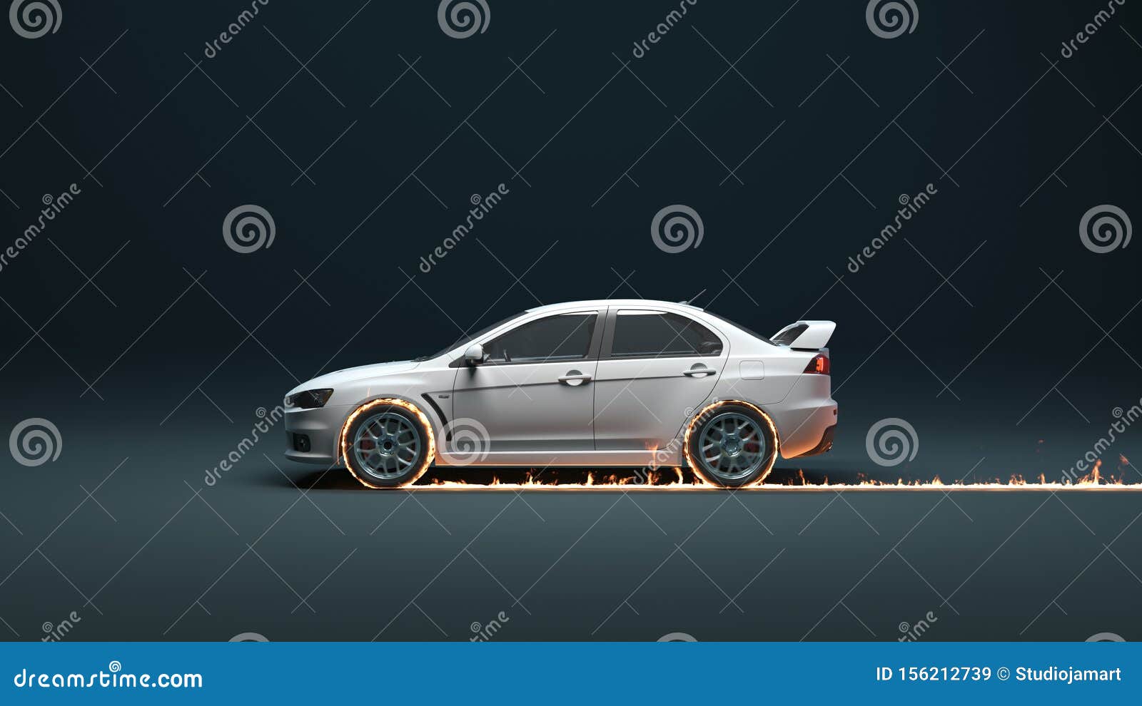 Car side view is moving. stock illustration. Illustration of passenger ...