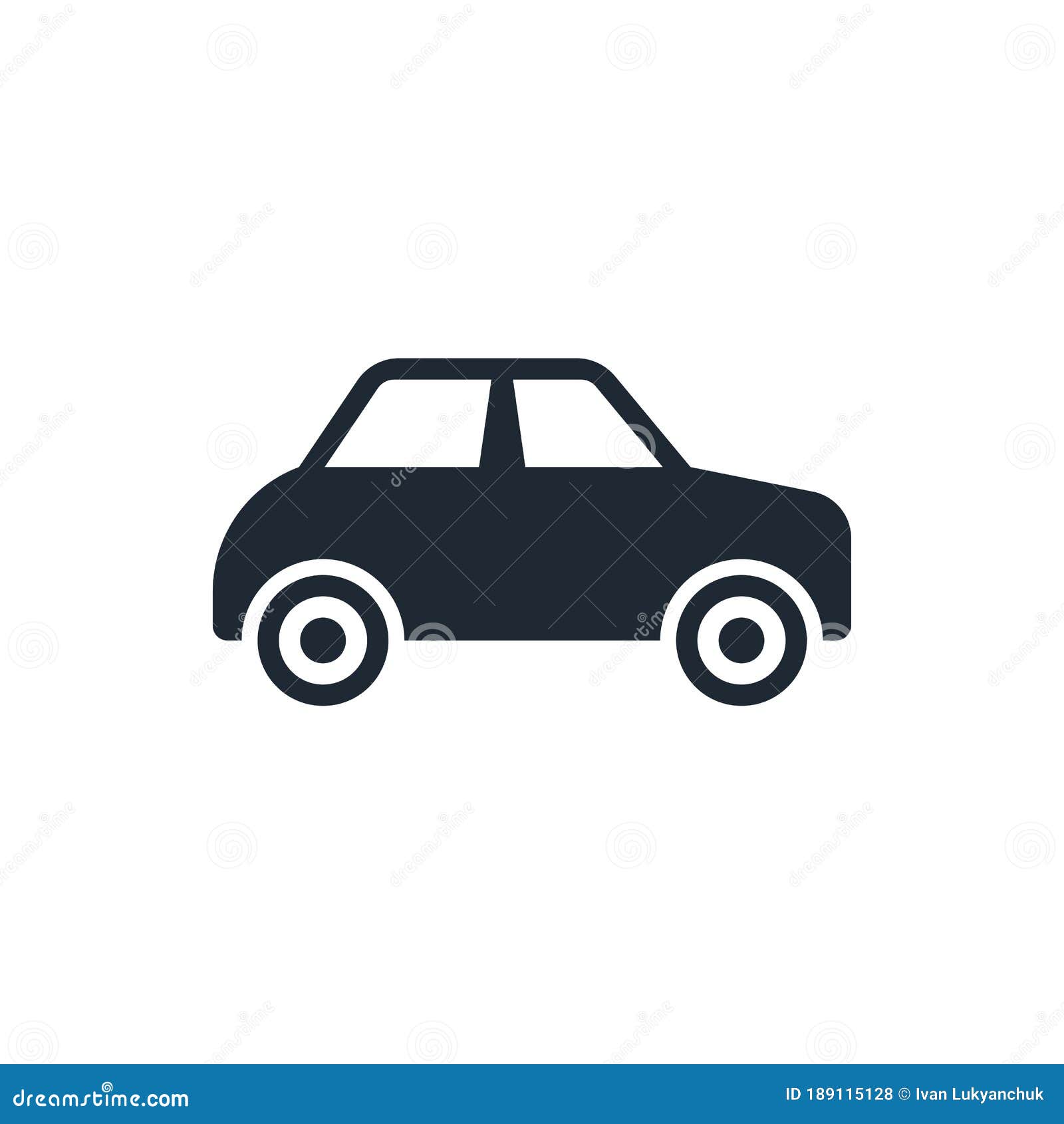 Car sign icon stock vector. Illustration of button, business - 189115128