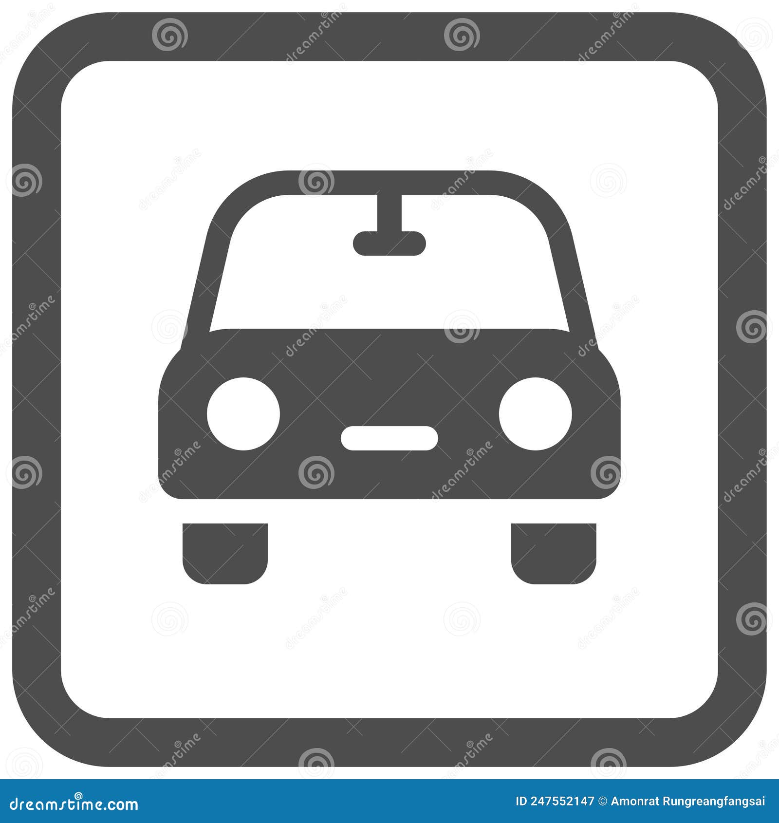 Car Sign Icon, Warning Sign Vector Stock Vector - Illustration of sign ...