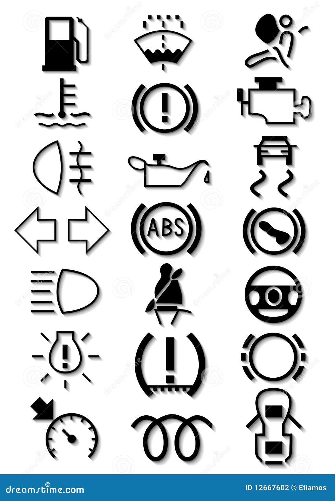 Car signs stock vector. Illustration of motor, door, automobile - 12667602
